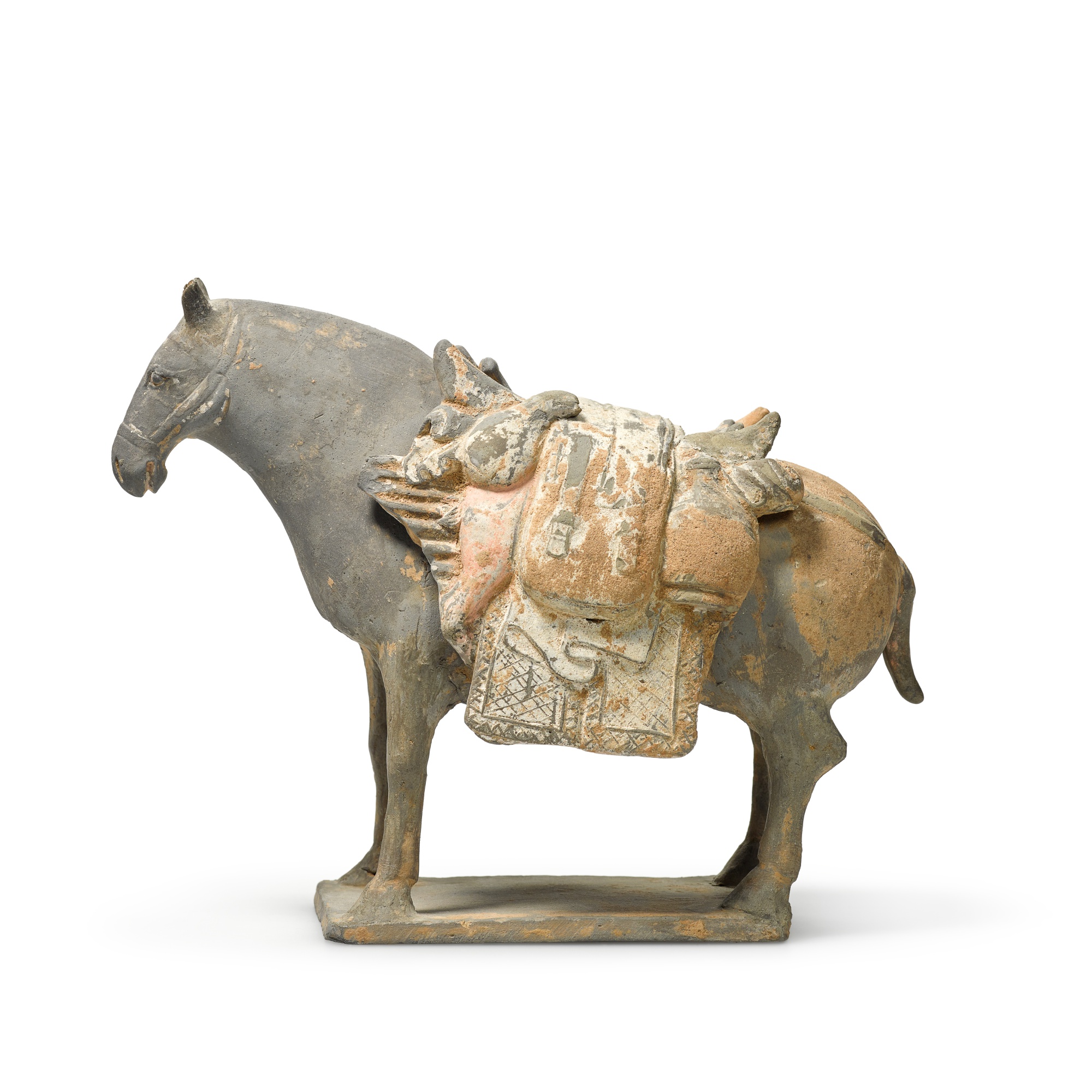 A painted gray pottery figure of a horse, Northern Wei dynasty | 北魏 灰陶加 ...