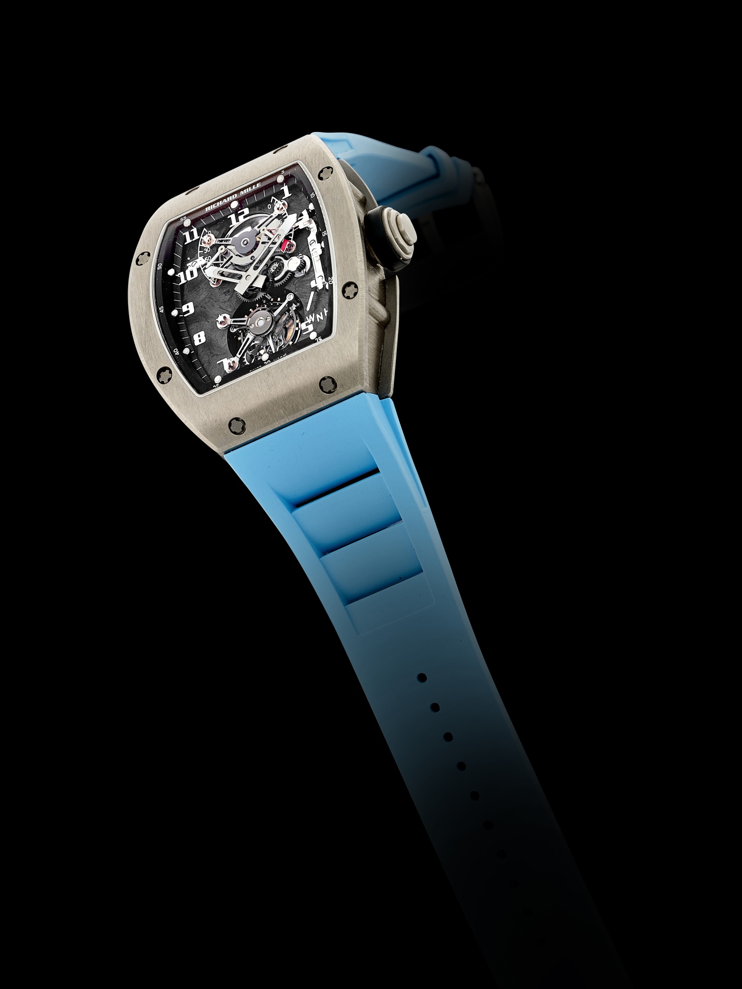 Reference RM002 | A titanium semi-skeletonised tourbillon wristwatch ...