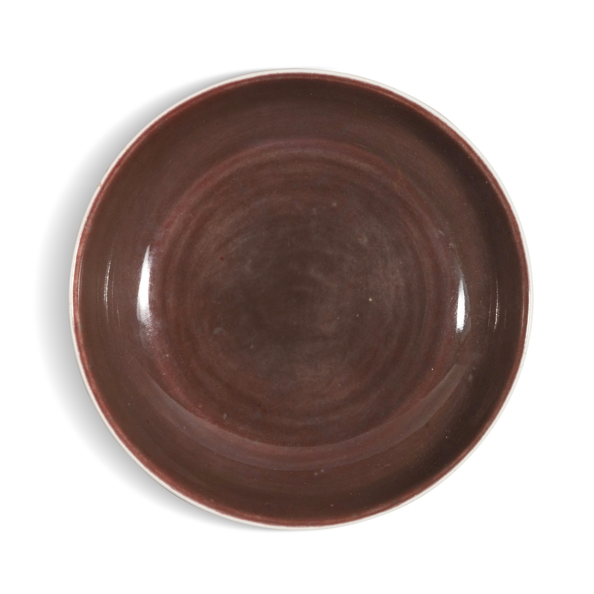 A copper-red-glazed dish, Seal mark and period of Daoguang | 清道光 紅釉盤 ...