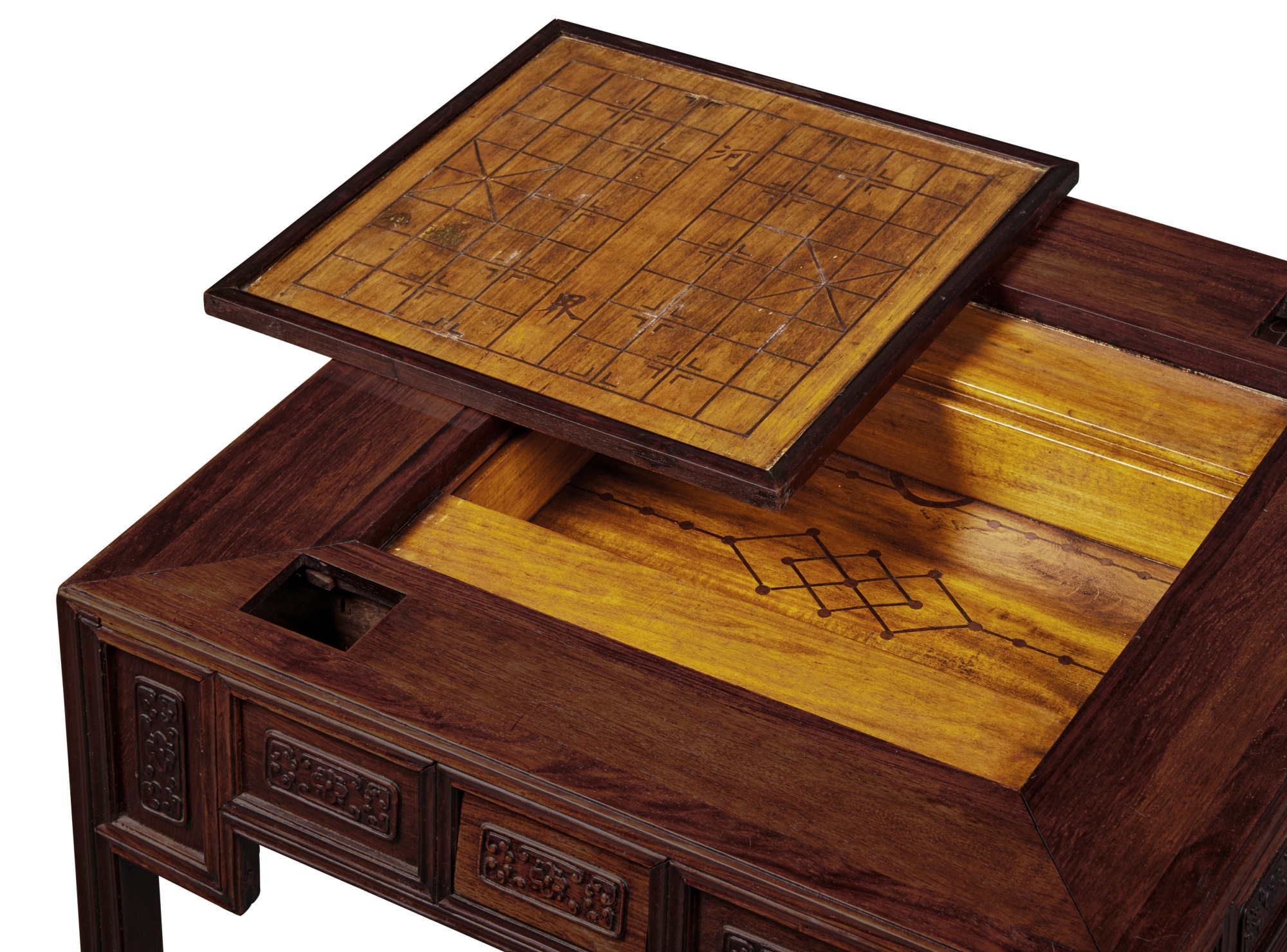 A 'hongmu' game table (Qizhuo), Qing dynasty, 19th century | 清十九世紀 紅木棋桌 ...