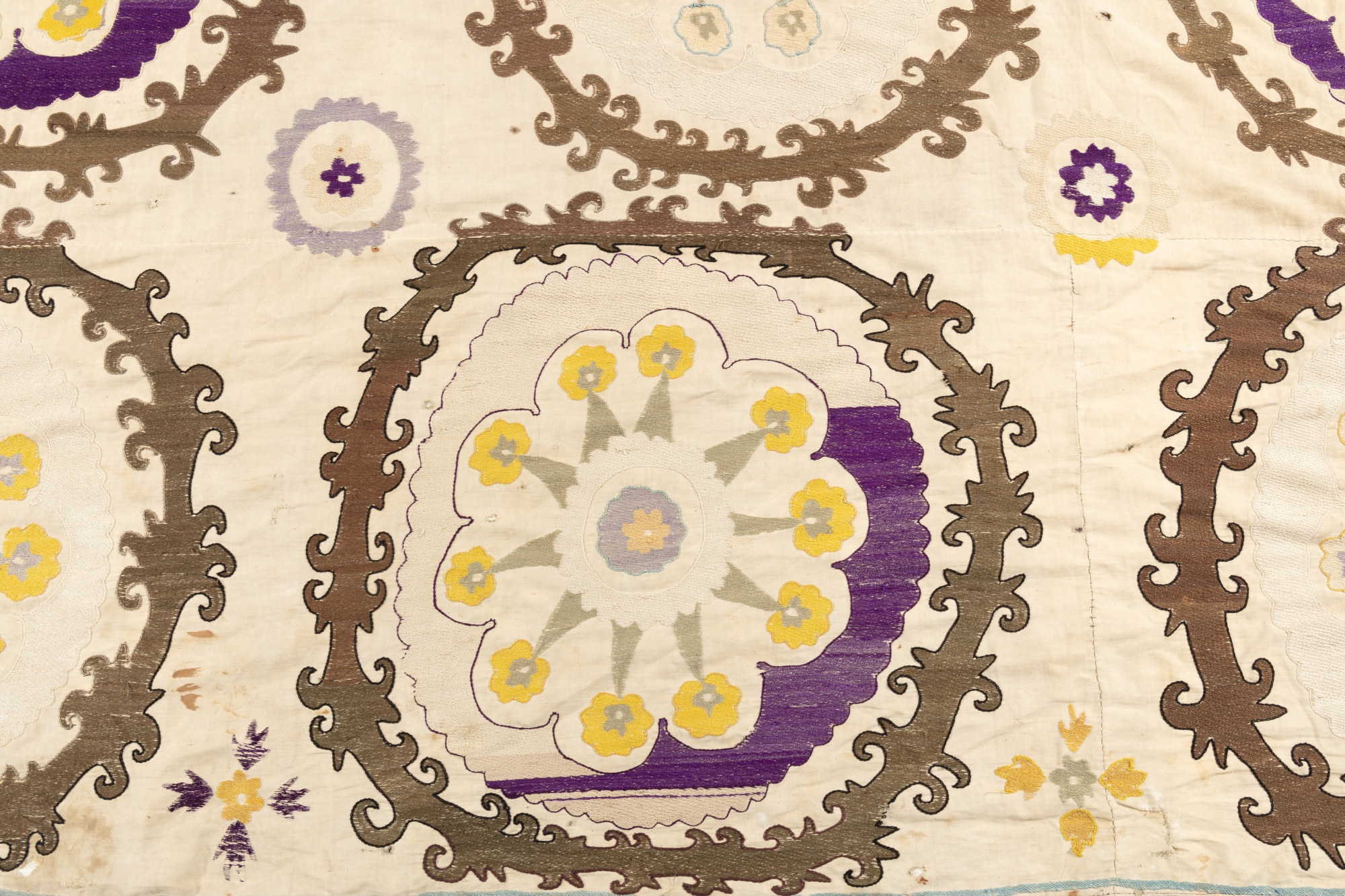 A silk embroidered Susani panel, first half 20th century | Panneau ...