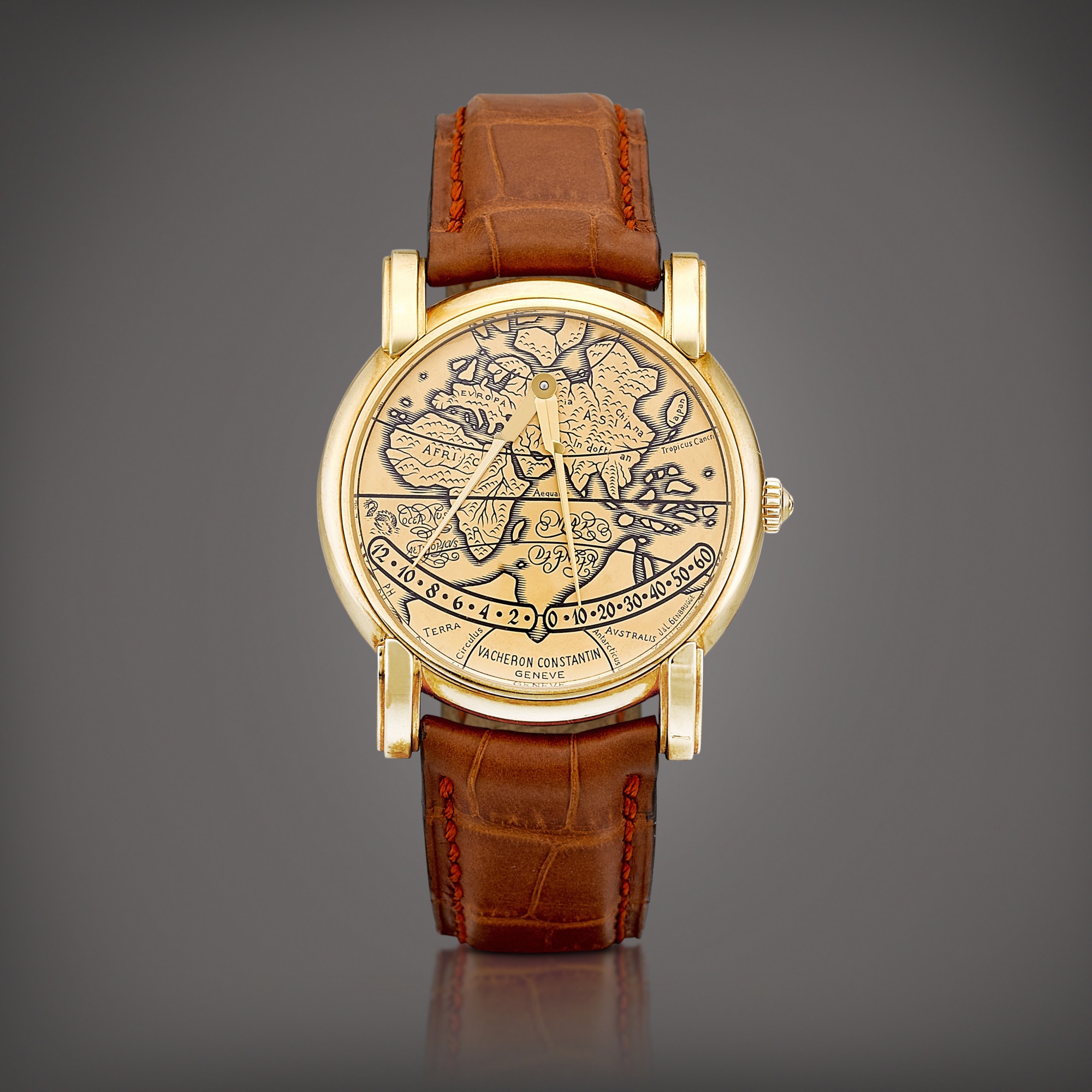Mercator, Reference 43050 | A yellow gold retrograde wristwatch, Circa ...