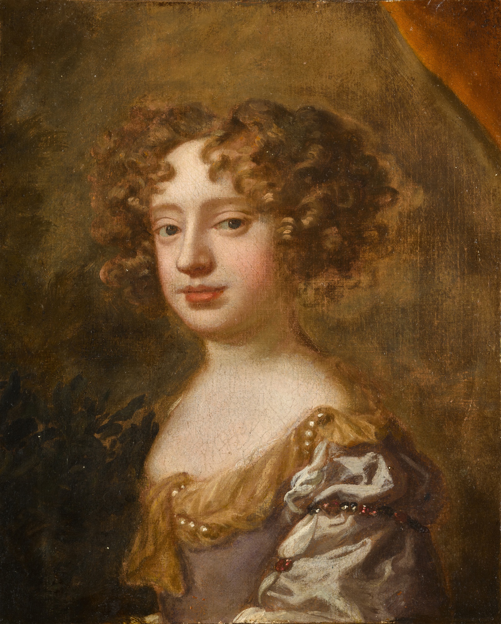 Portrait of Queen Anne (1665–1714) when a Princess, bust-length ...
