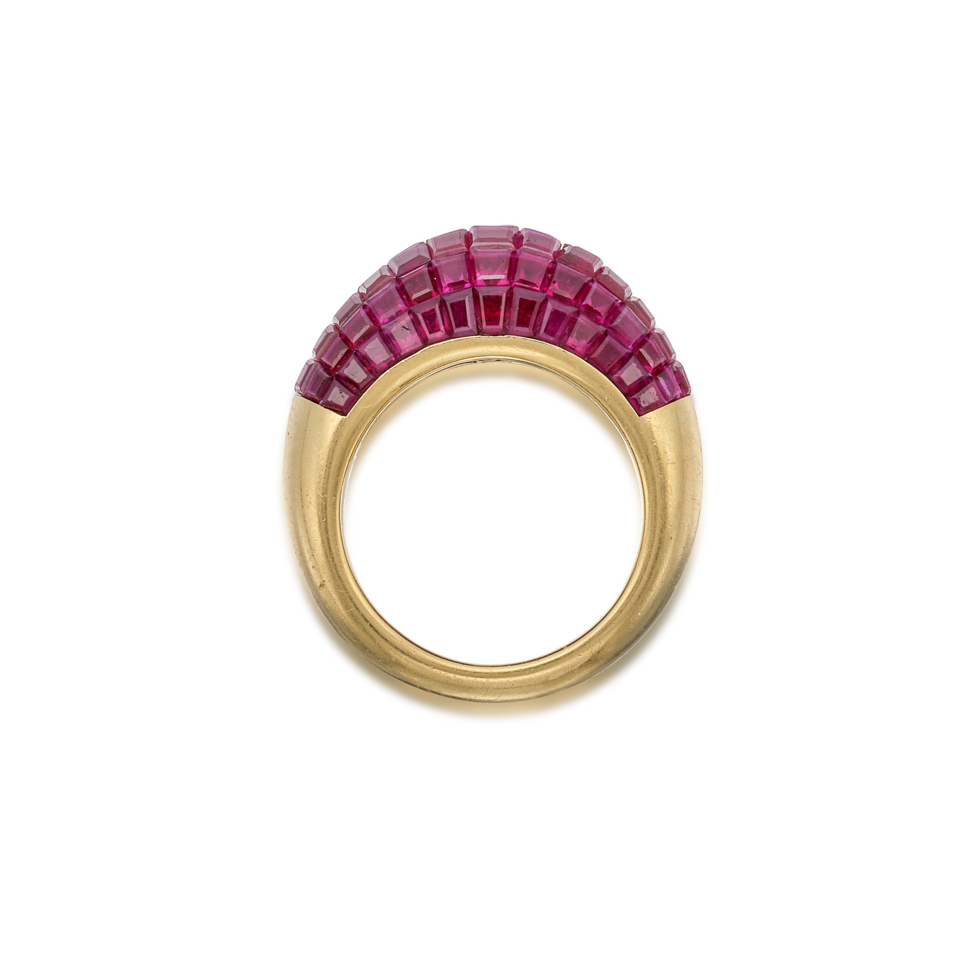 'Mystery-Set' Ruby Ring, France | 梵克雅寶 | 密鑲紅寶石戒指，法國 | Magnificent ...