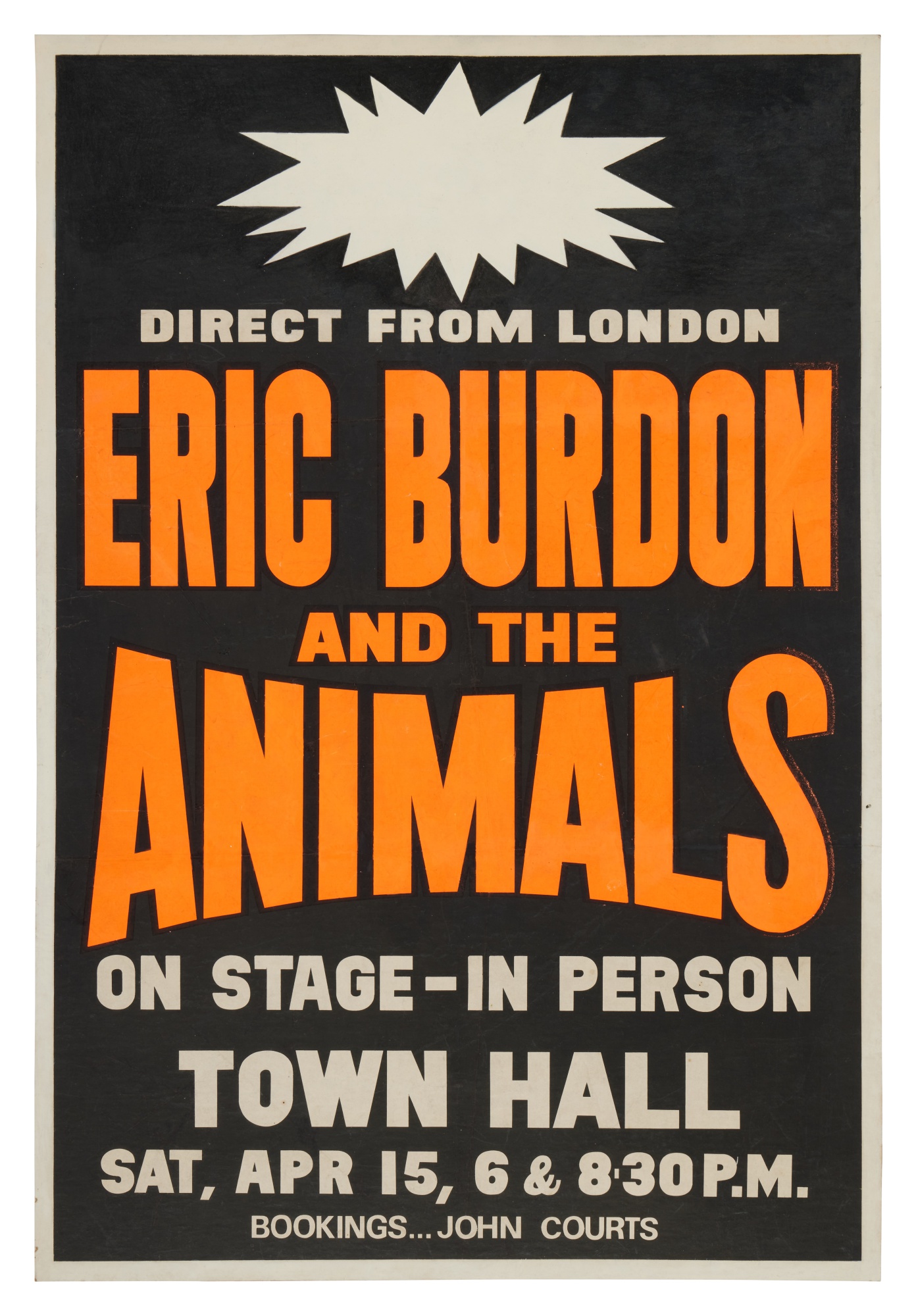 The Animals | A promotional concert poster | Rock & Roll | Books ...