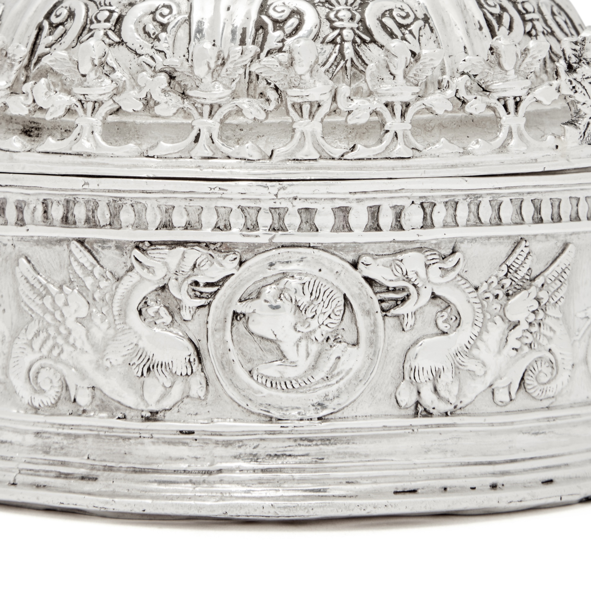 An Early Mexican Silver Pyx, Domingo de Orona, Mexico City, Circa 1566 ...