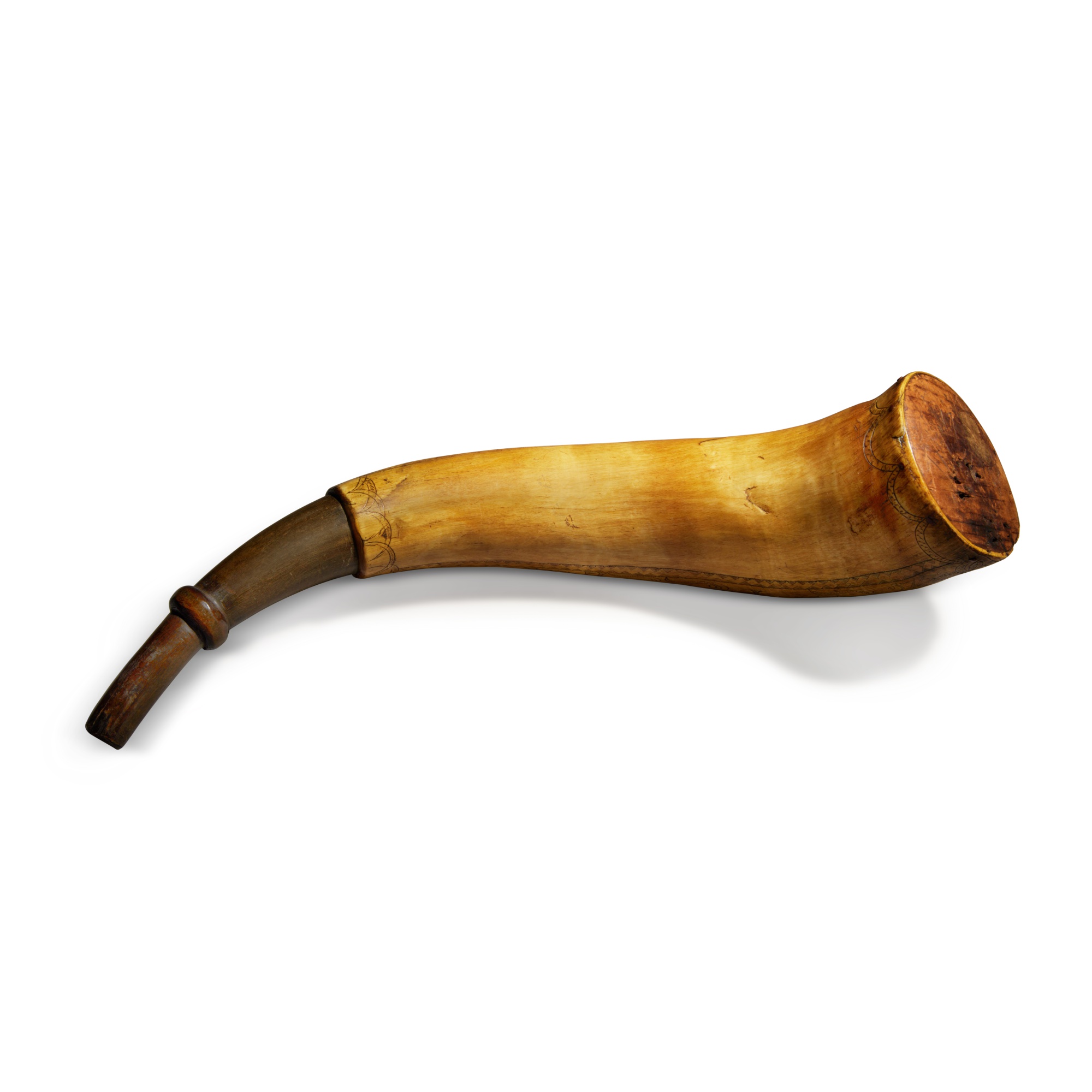 Jotham Whetcomb's French and Indian War Engraved Powder Horn, Littleton ...
