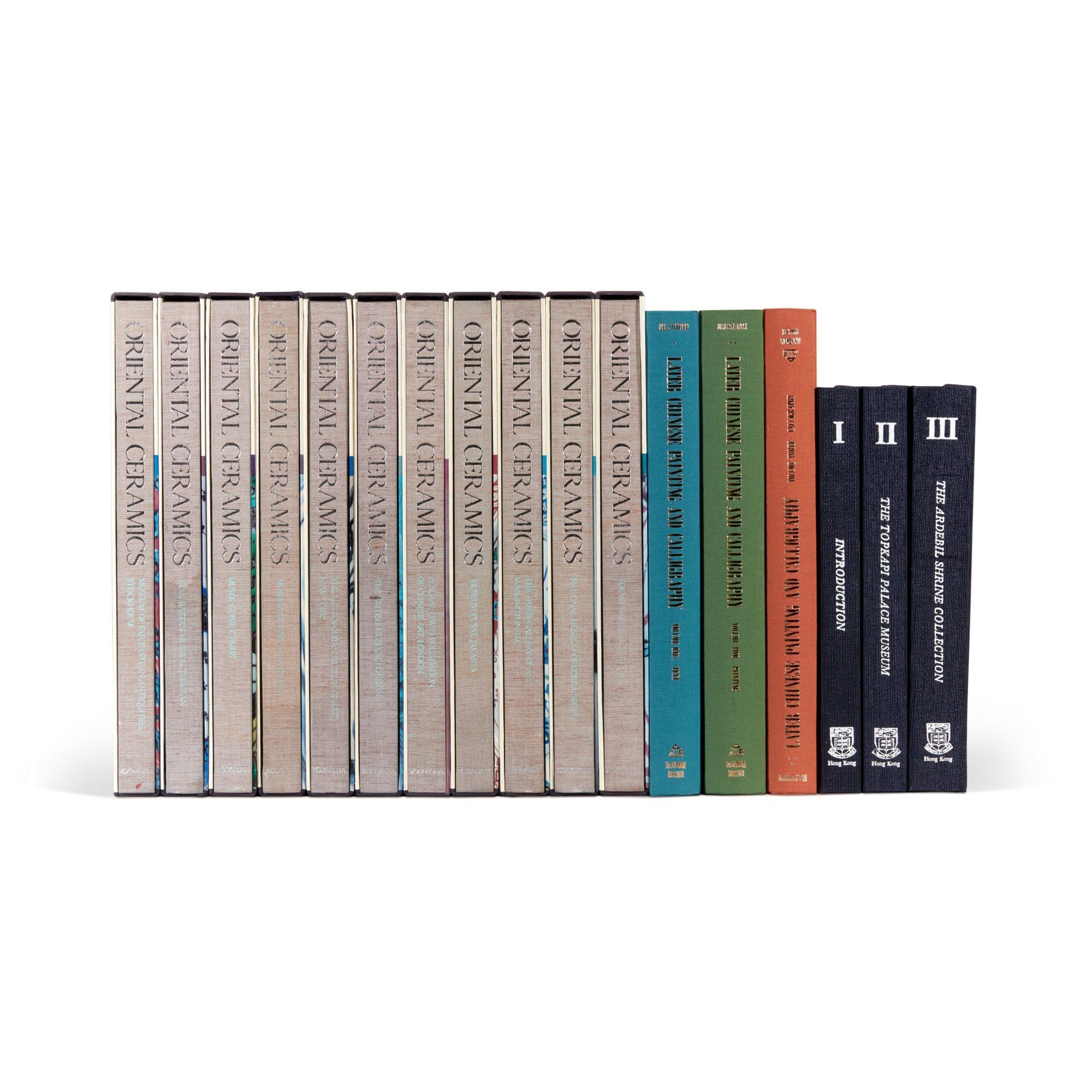 An extensive collection, approximately 820 volumes, of Chinese art ...