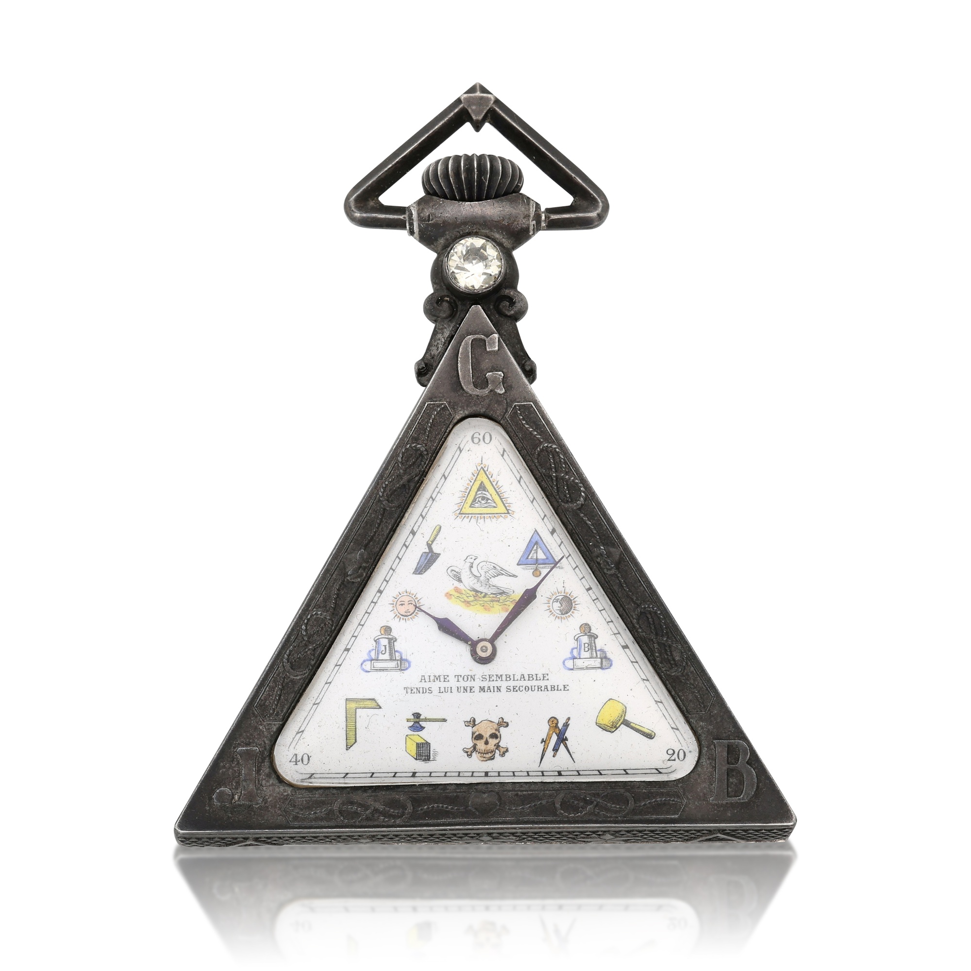 A silver triangular Masonic watch, Circa 1900 | Fine Watches | 2022 ...