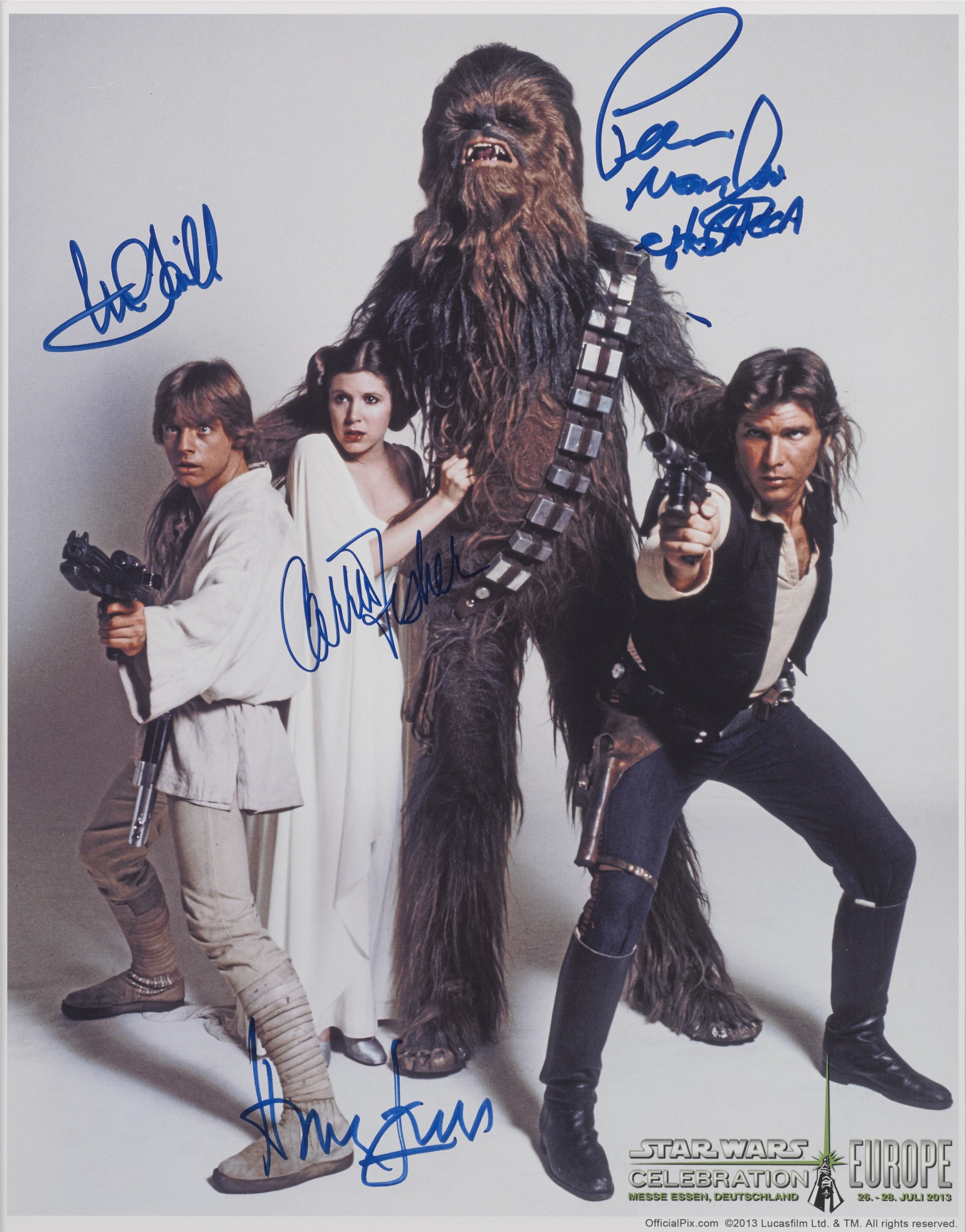 Star Wars (1977), original photograph (printed 2013), signed by Mark ...
