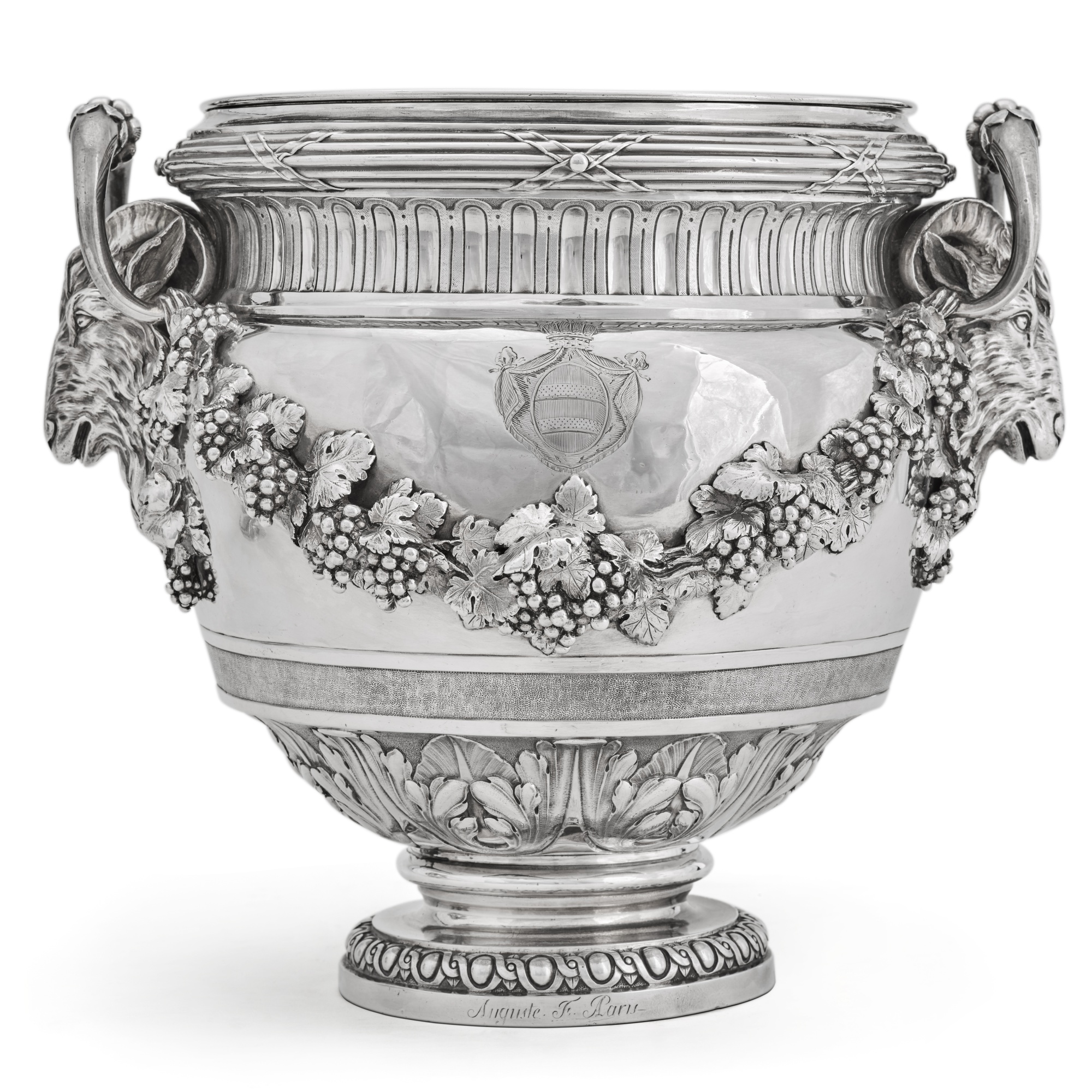 A highly important pair of French silver wine coolers, Robert-Joseph ...