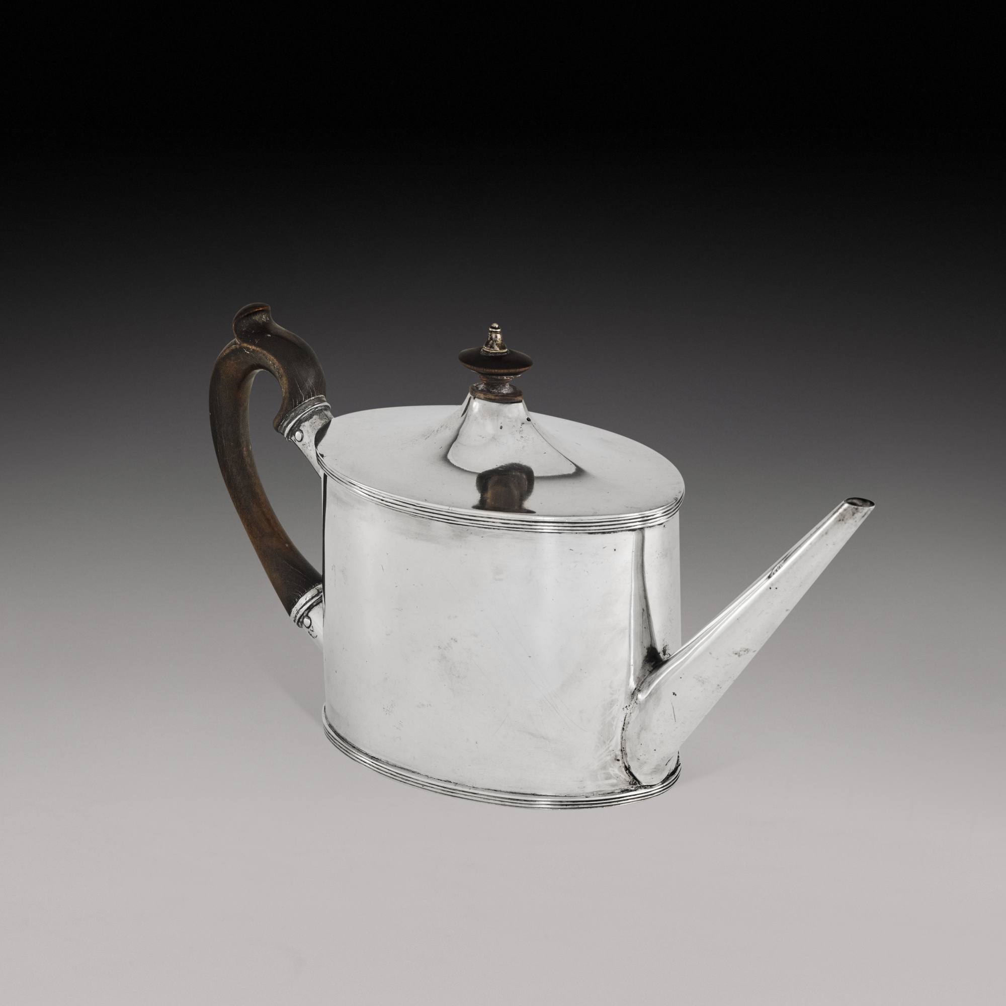 A large Indian Colonial silver teapot, Joseph B. Rondo, Calcutta, circa ...