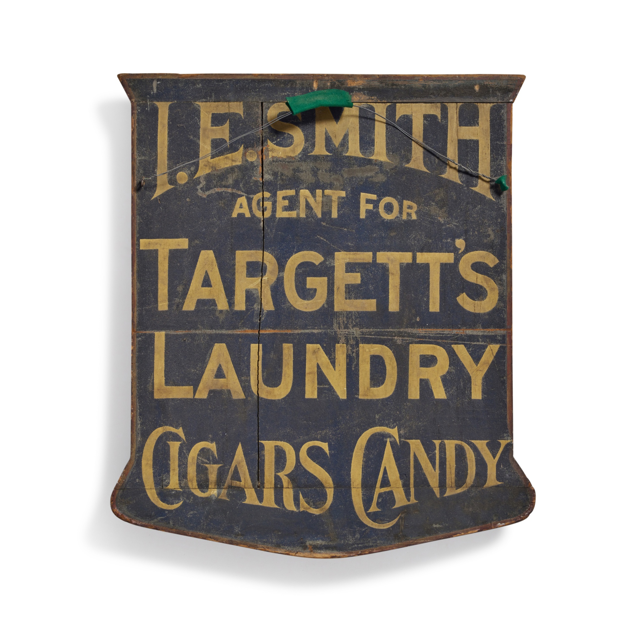 American Gold and Blue Painted Vendor's Trade Sign, 19th Century ...