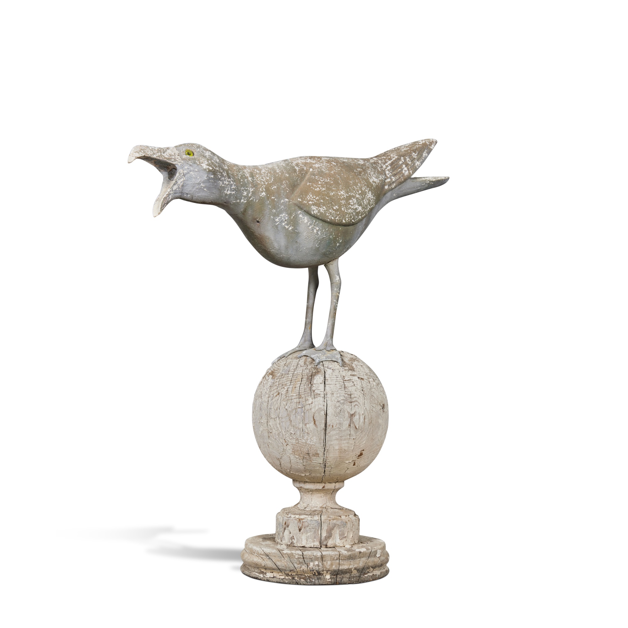 American Carved and Paint-Decorated Wooden Seagull, Circa 1940 ...