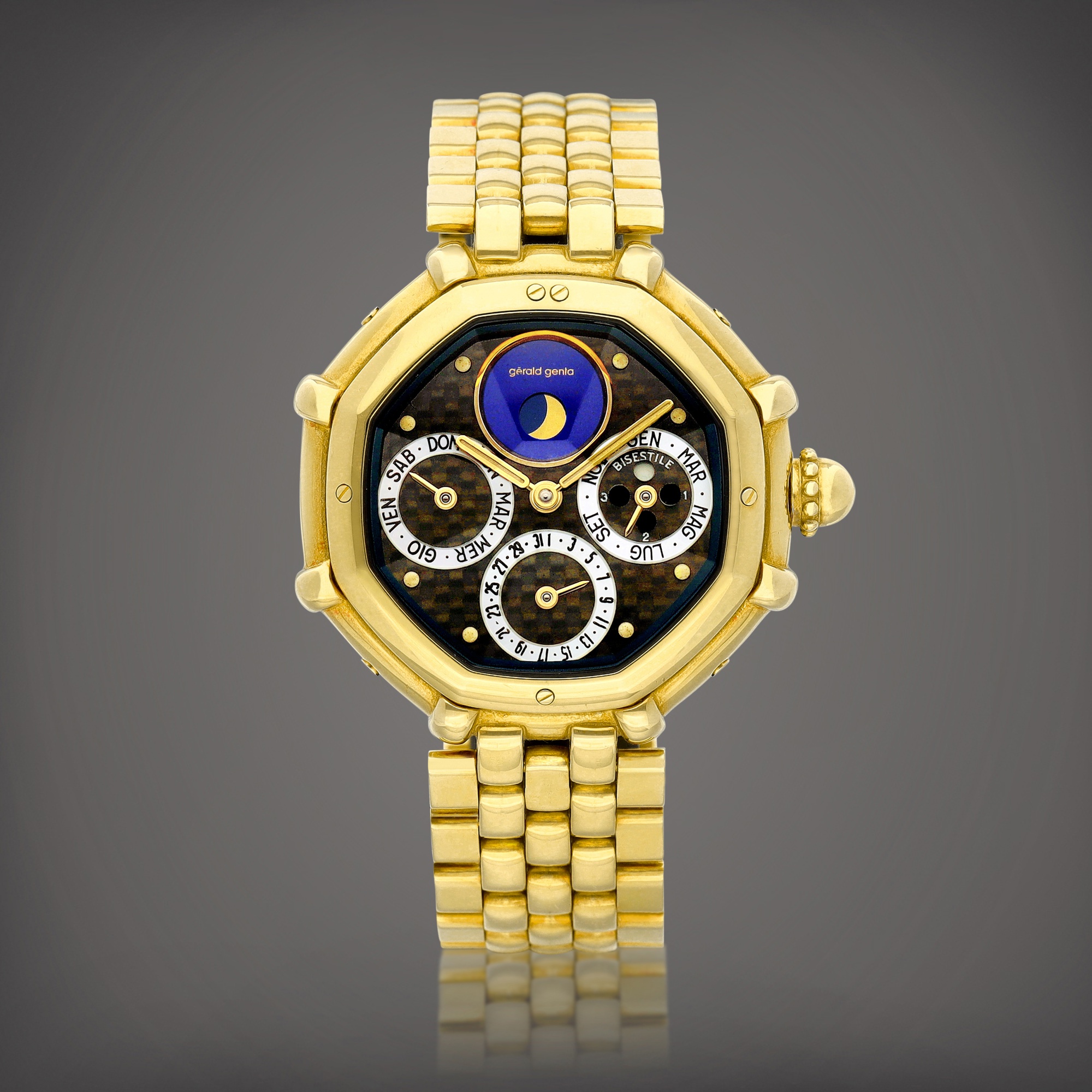 Success, Reference G.3374.7 | A yellow gold perpetual calendar bracelet ...