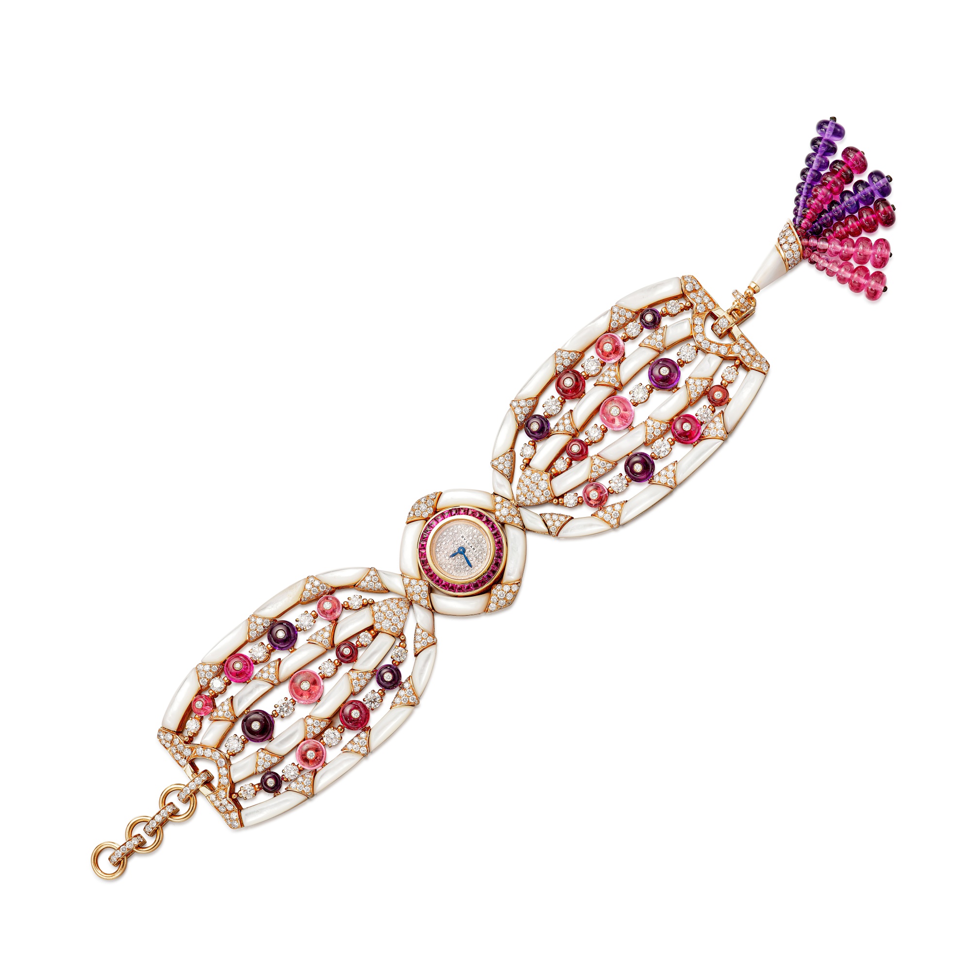 'Gemma' Gem Set and Diamond Wristwatch | 寶格麗 | 'Gemma' 寳石 配 鑽石 腕錶 ...