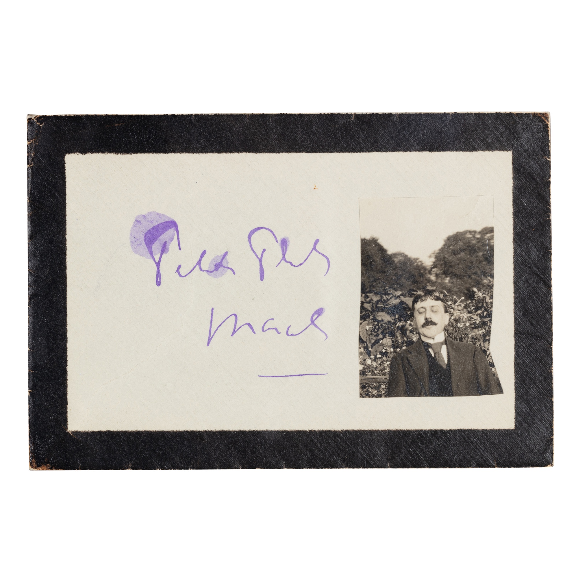 Photographie originale de Marcel Proust au Jardin des Tuileries. 1921 ...