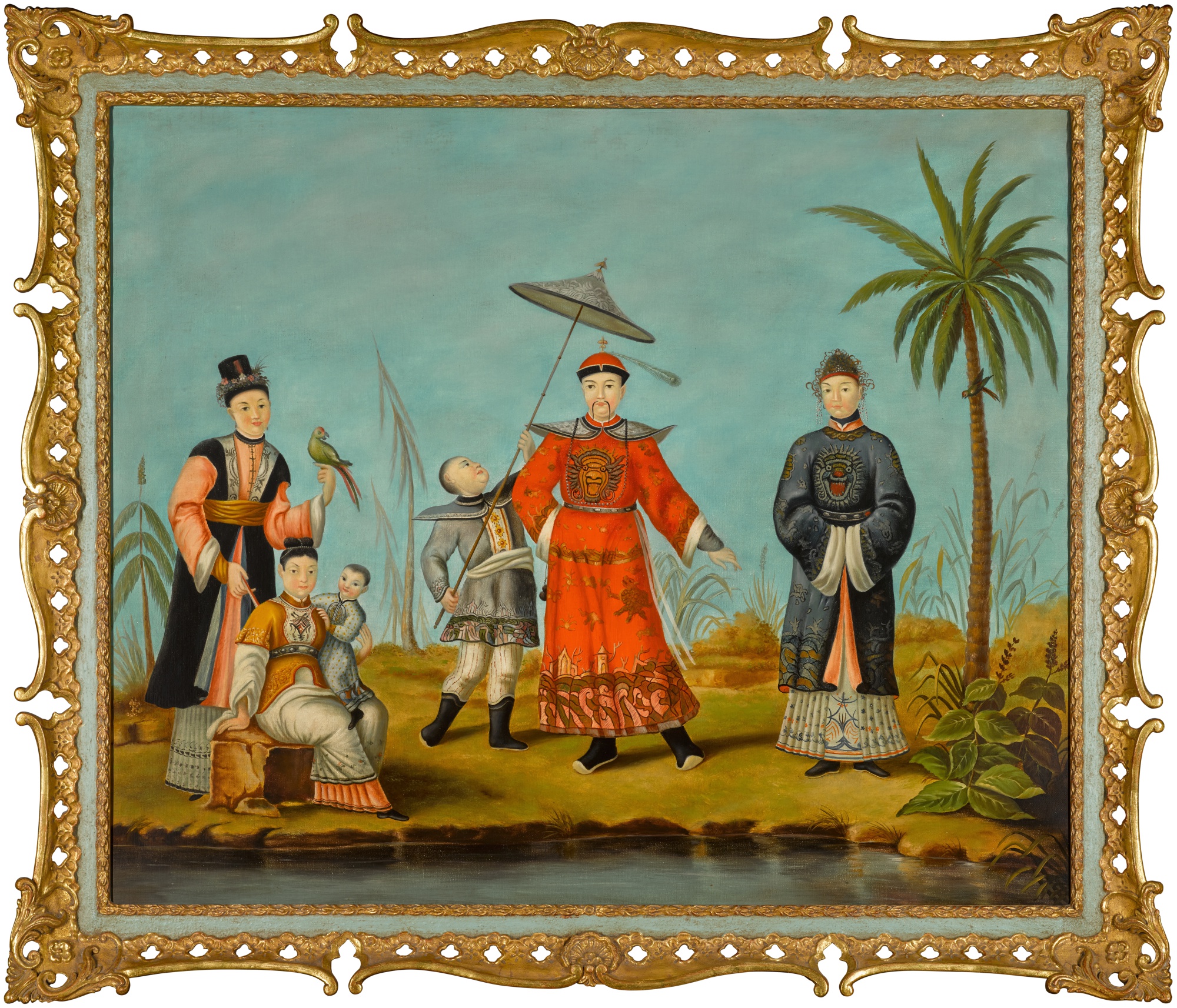 Jaime Manrique-Palacin, Chinese figures by a riverbank | Kenneth Neame ...