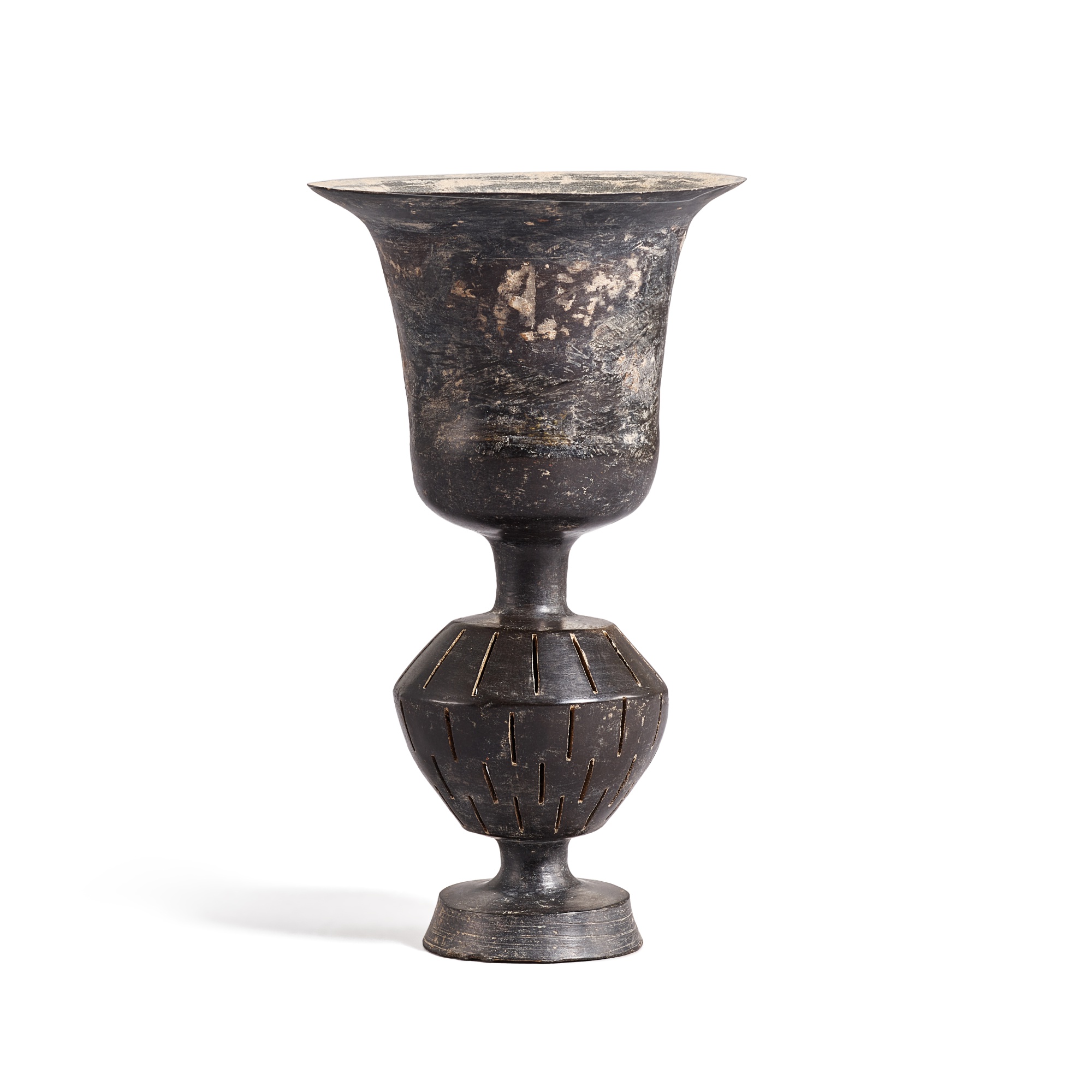 A black 'eggshell' pottery stemcup, Longshan culture, c. 2500-2000 B.C ...