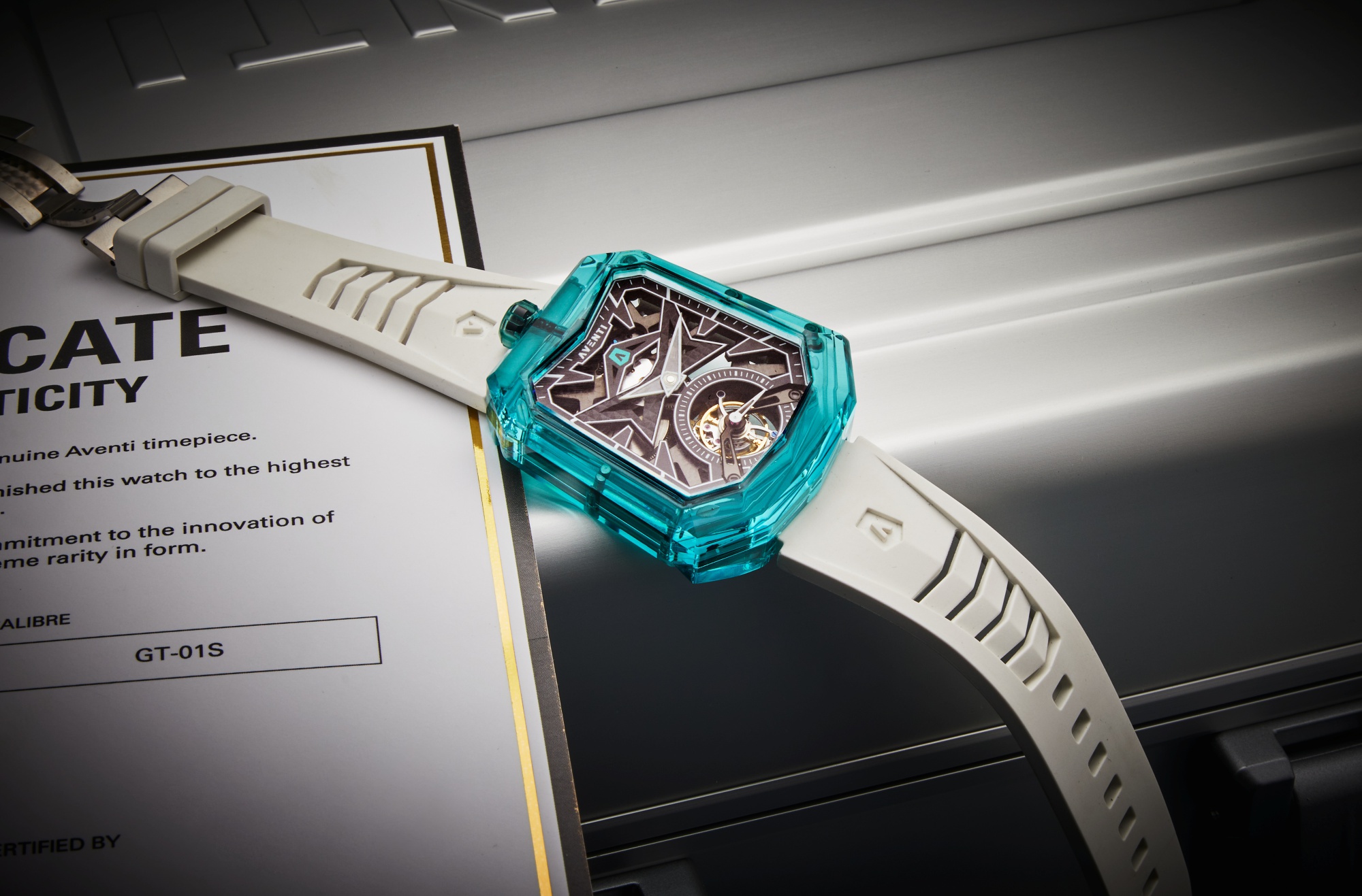 Reference A15-01 Wraith | A paraiba blue saphite tourbillon wristwatch ...