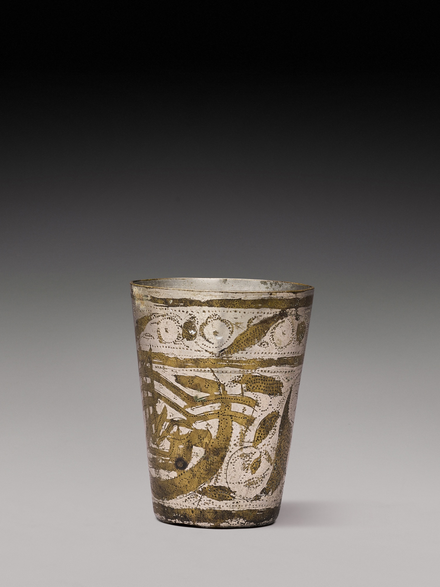 A tinned copper alloy cup, North India or Ottoman Provinces, 19th/early ...