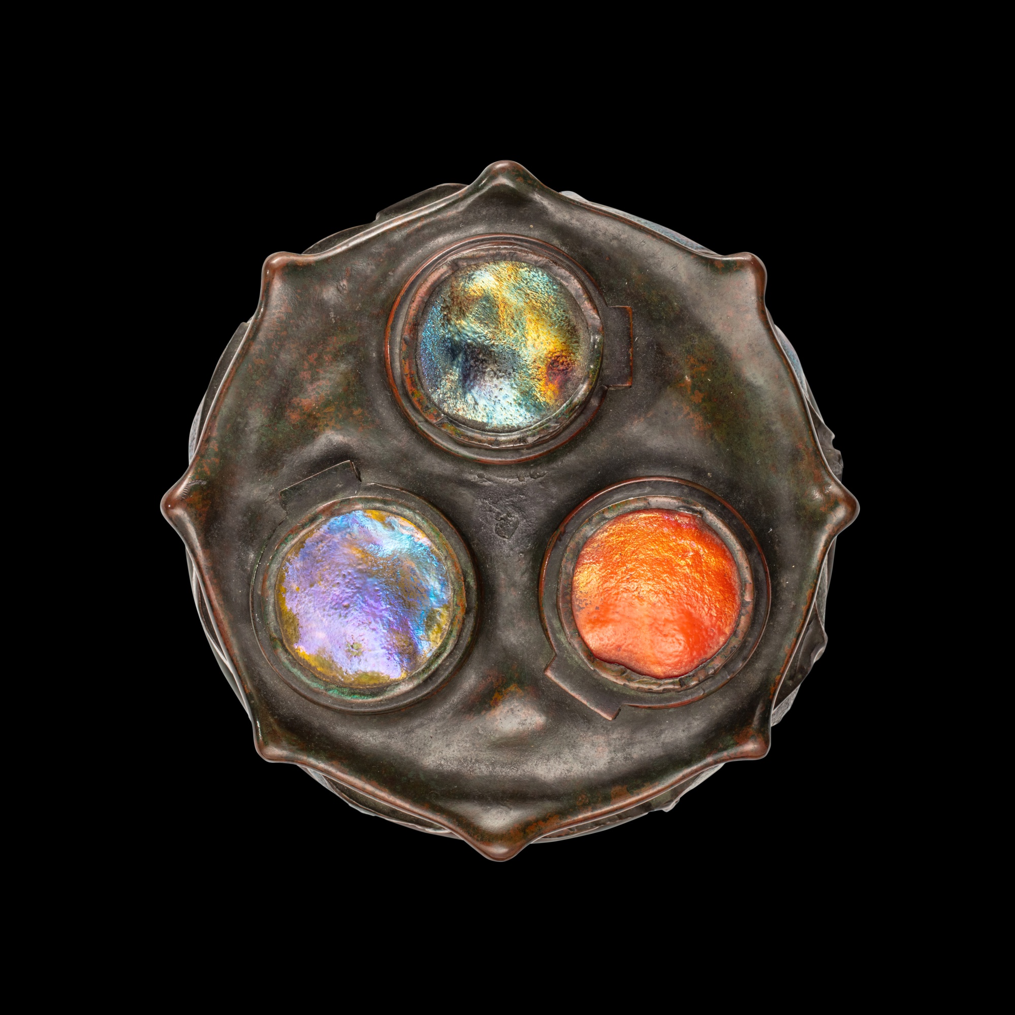 "Turtle-Back" Triple Inkstand | The Doros Collection: The Art Glass of ...