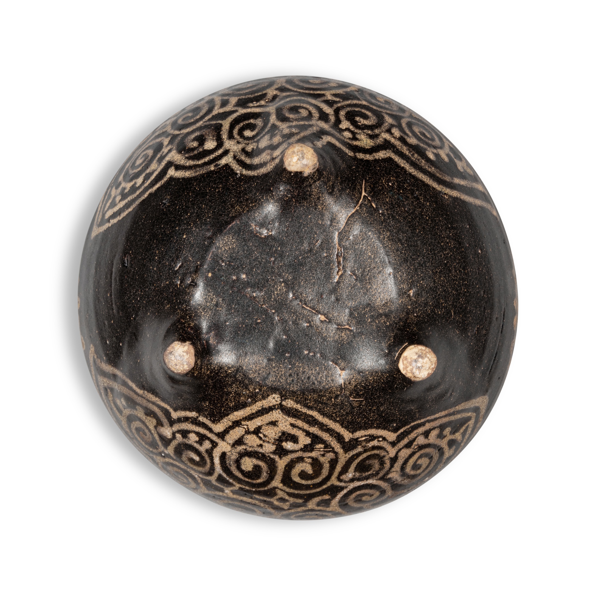 A painted 'Jizhou' black-glazed censer, Southern Song dynasty | 南宋 吉州窰 ...