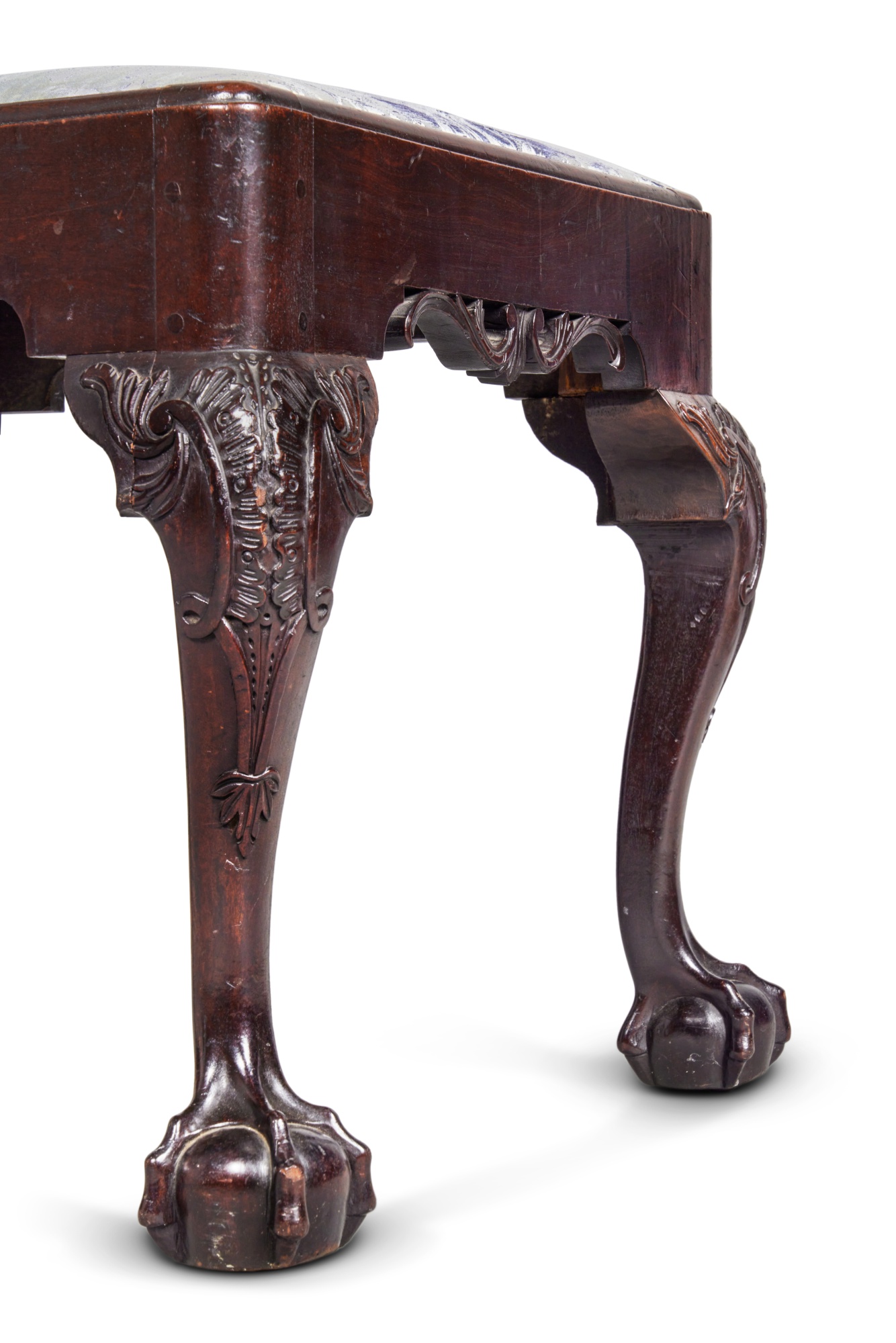 Important Set of Six Chippendale Carved Mahogany Side Chairs, Carving ...