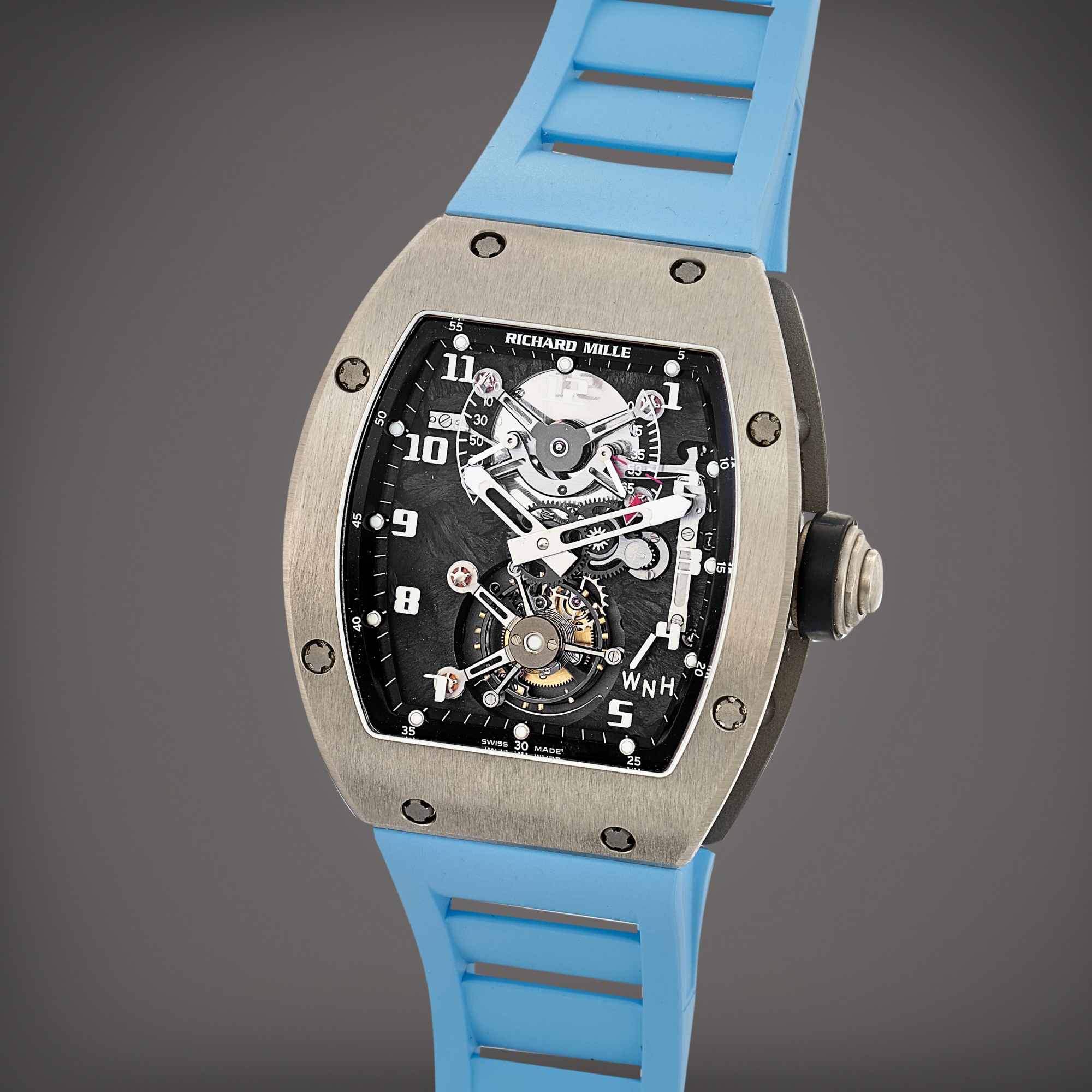 Reference RM002 | A titanium semi-skeletonised tourbillon wristwatch ...