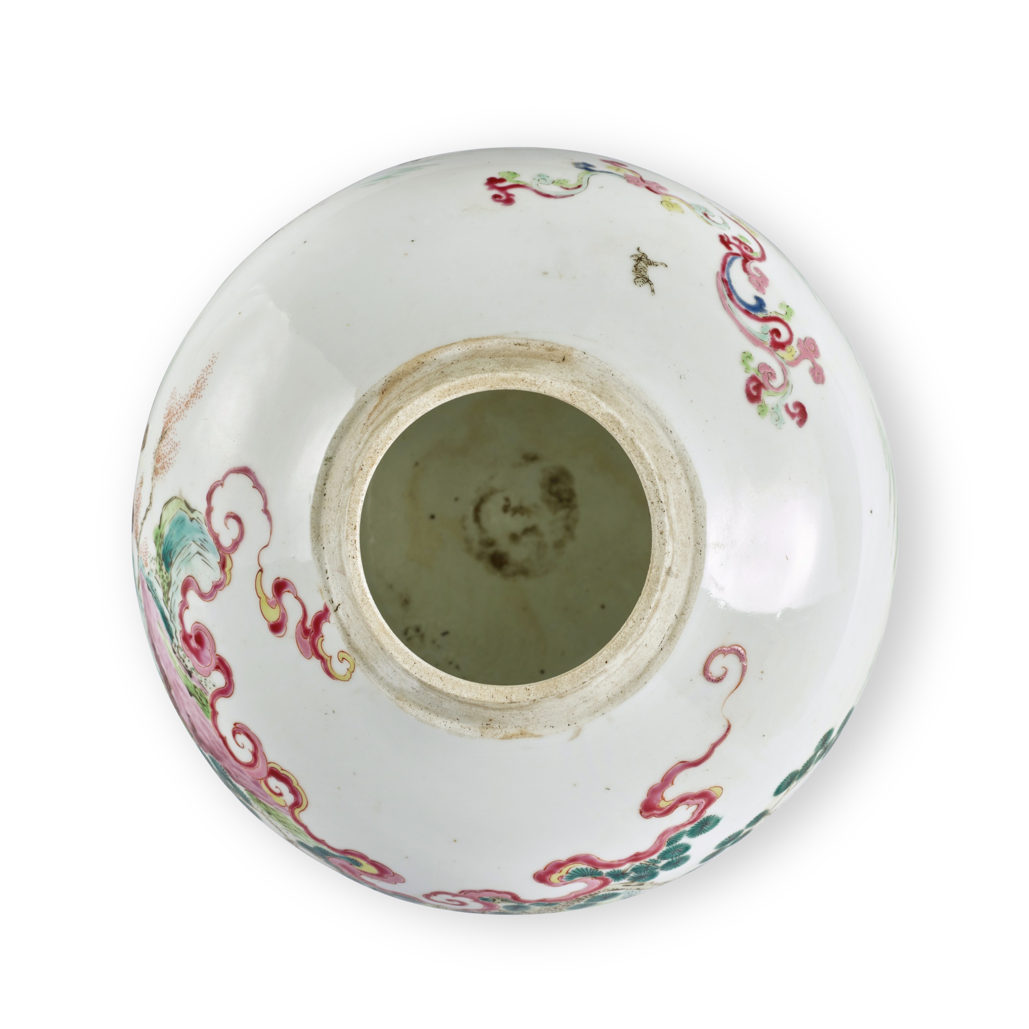 A famille-rose 'Eight Daoist Immortals' ovoid jar, Qing dynasty ...