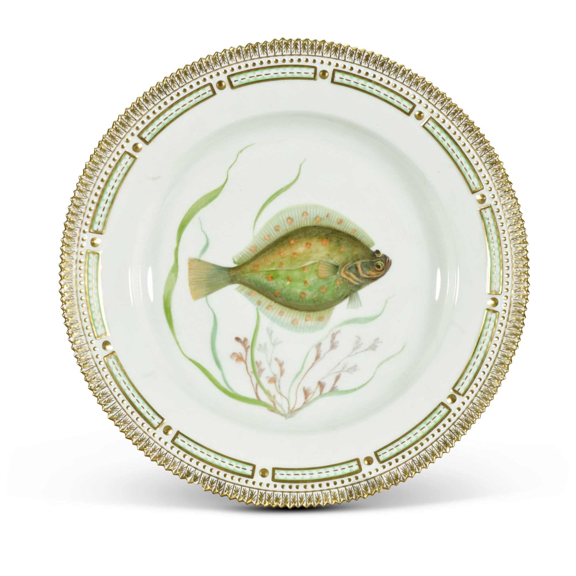 A Royal Copenhagen ichthyological part dinner service, 20th century ...