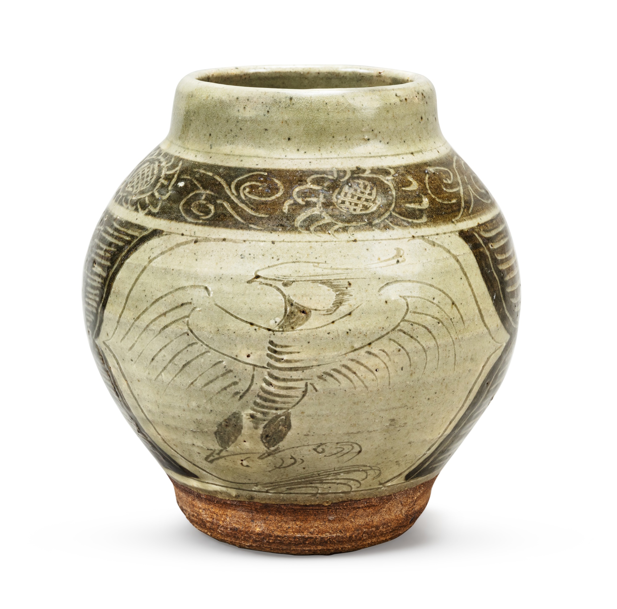 Bernard Leach (1887-1979), A large celadon-glazed 'egret' vase, circa ...