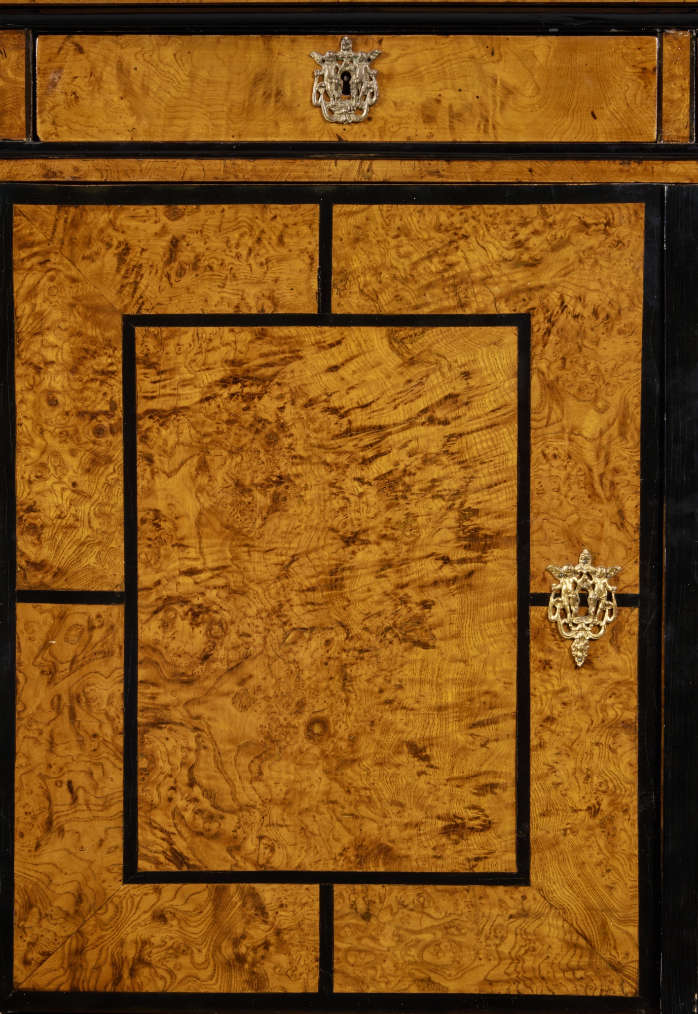 A Louis XIV Burr Walnut and Ebony Cabinet, Late 17th Century | Classic Design: Furniture, Silver ...