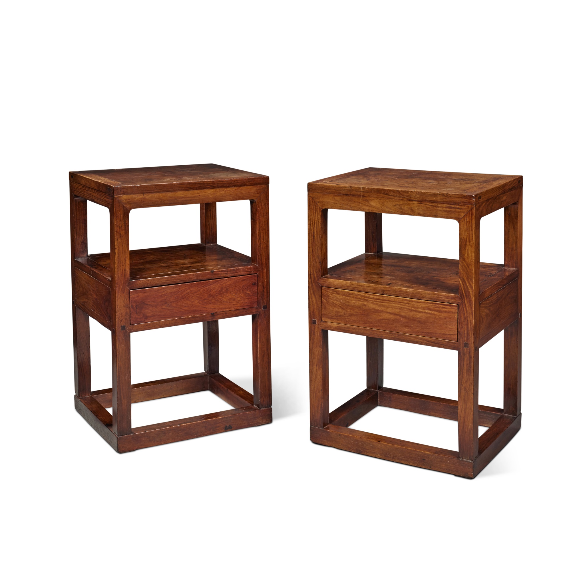 A pair of 'huanghuali' stands (Xiangji), 17th century | 十七世紀 黃花梨長方香几一對 ...