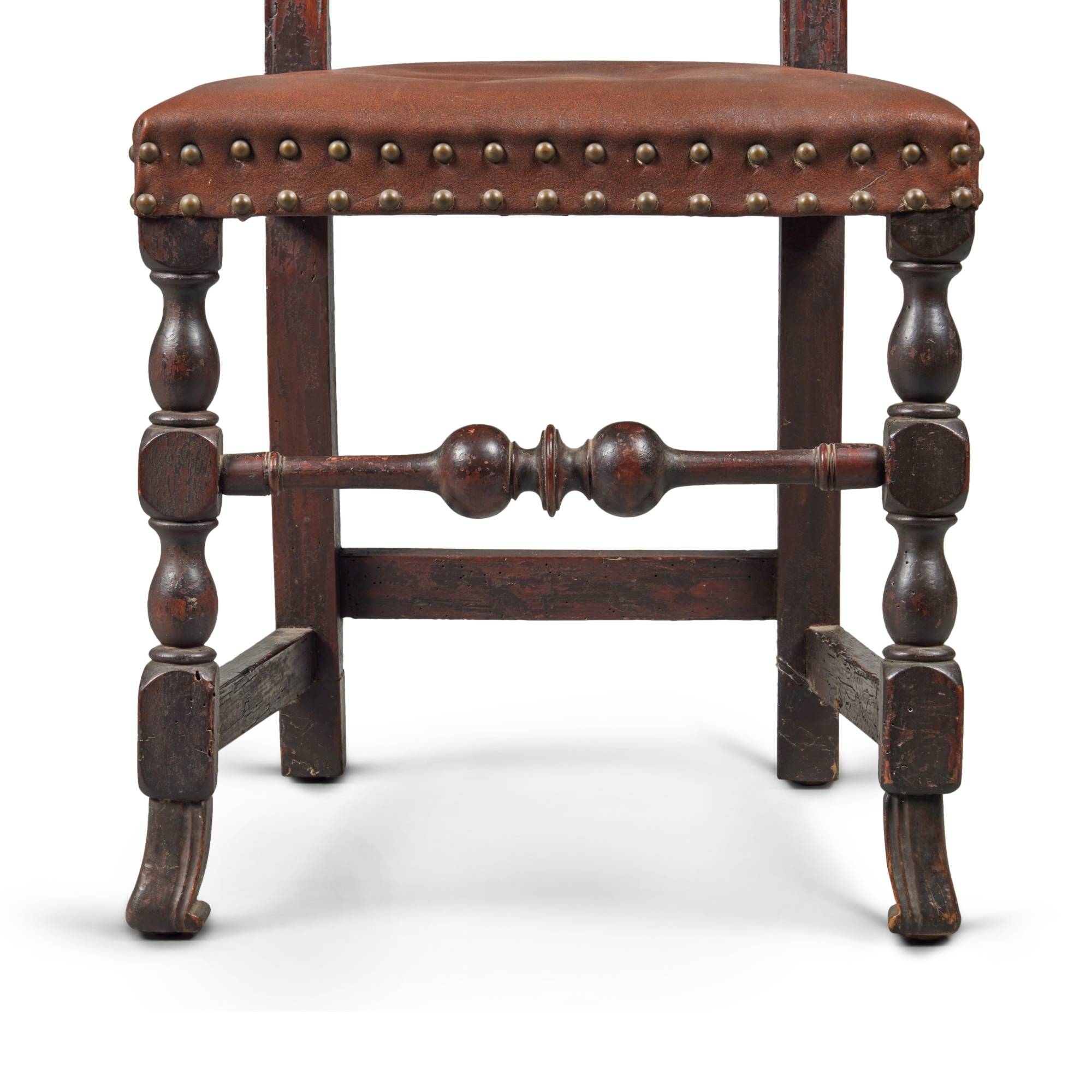 William And Mary Maple 'Leather Back' Side Chair, Boston, Massachusetts ...