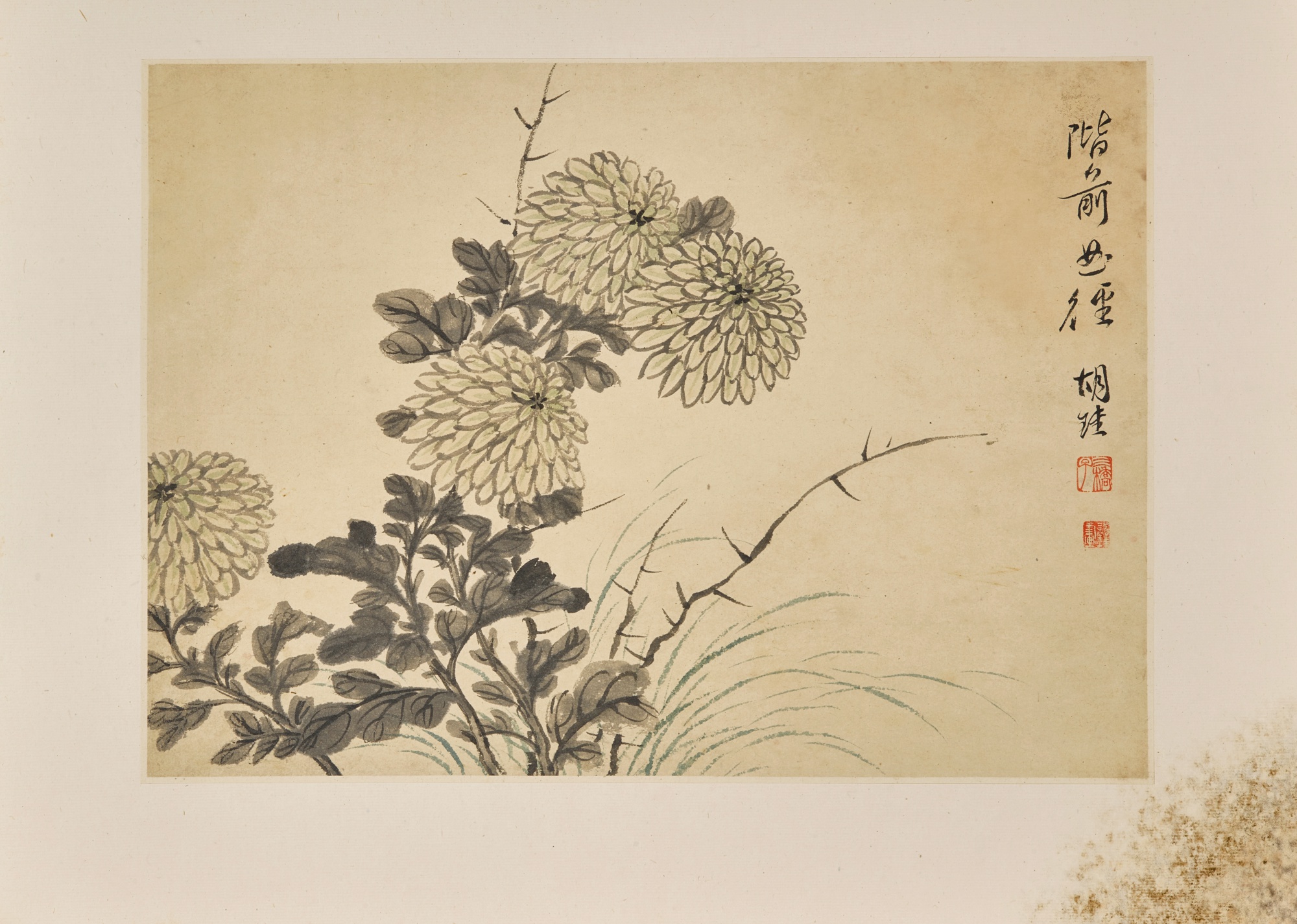 Hu Xigui 1839-1883 胡錫珪 | Flowers 階前窗影 | Fine Classical Chinese ...