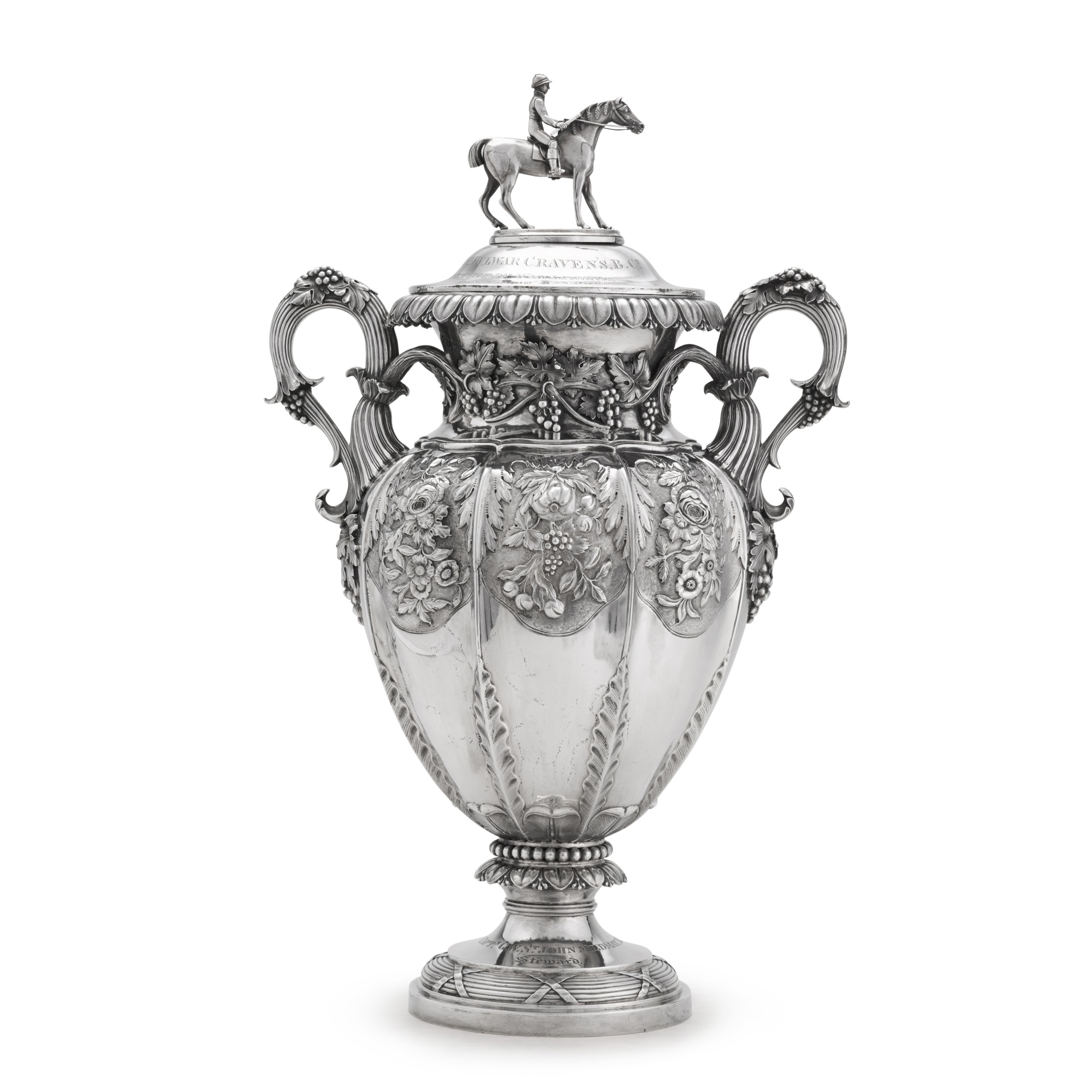 Winchester Race Cup, 1825. A George IV silver racing cup and cover ...