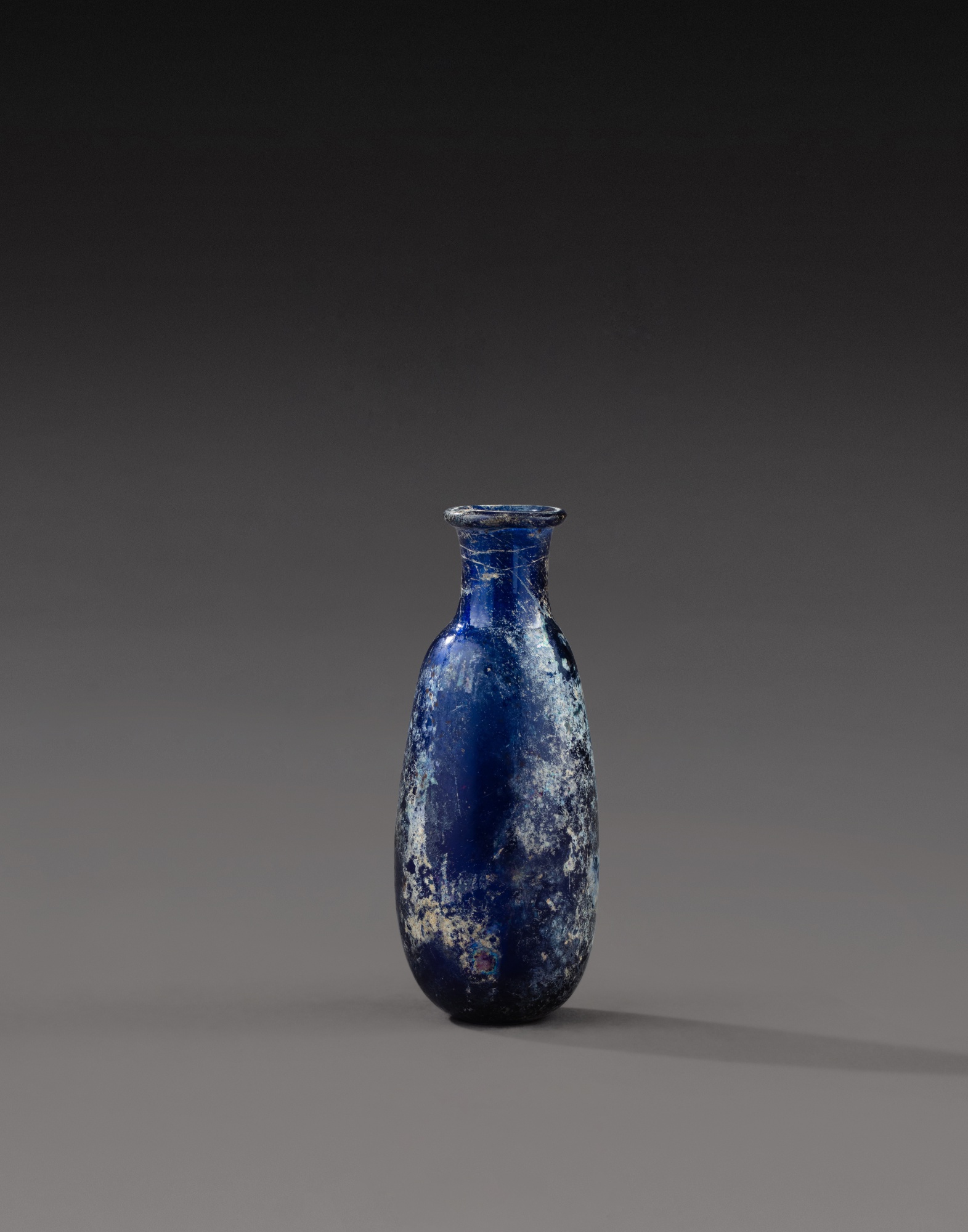 A Roman Blue Glass Flask, circa 1st Century B.C. | Ancient Sculpture ...