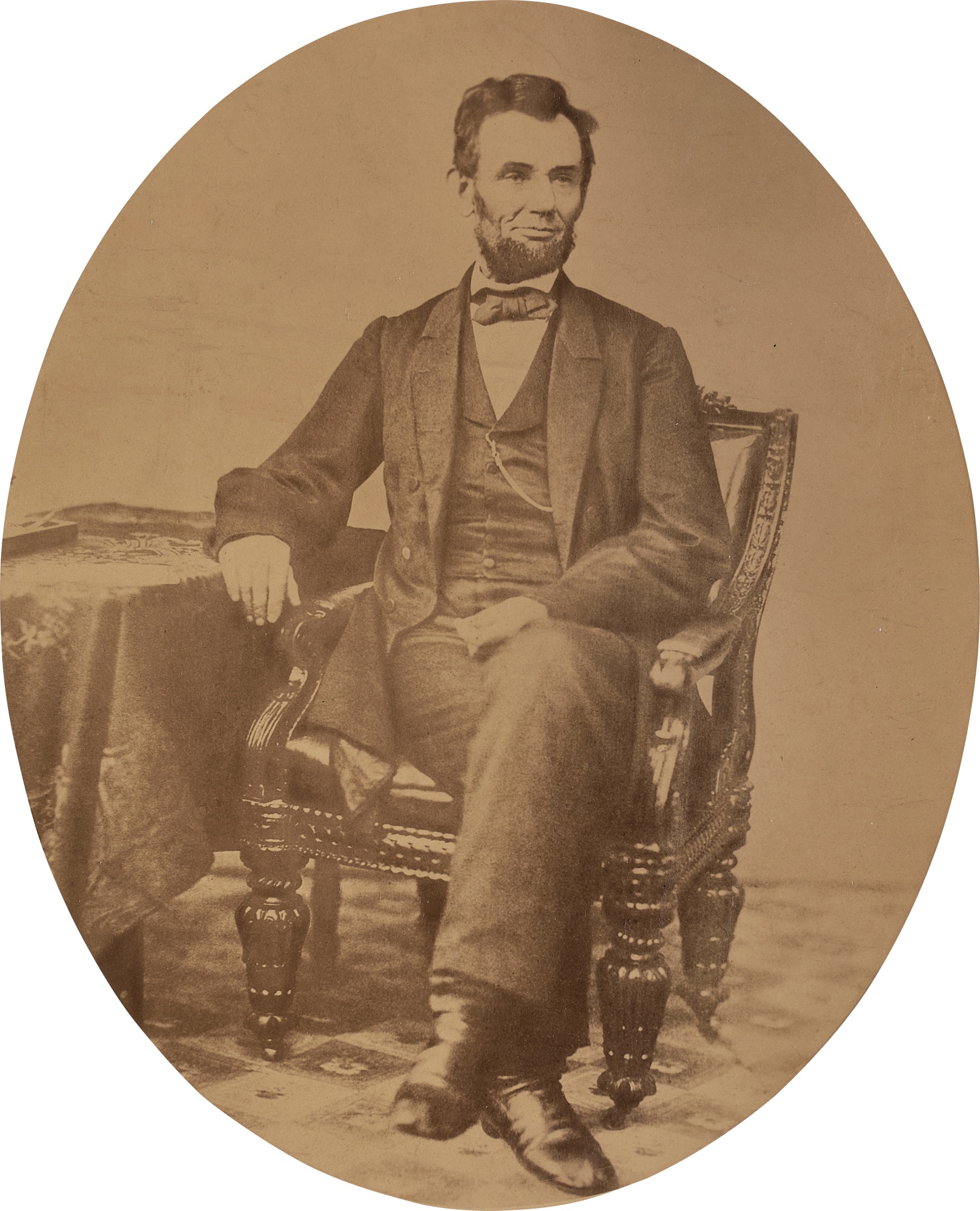 Portrait of Abraham Lincoln | Americana: Furniture, Folk Art, Silver ...