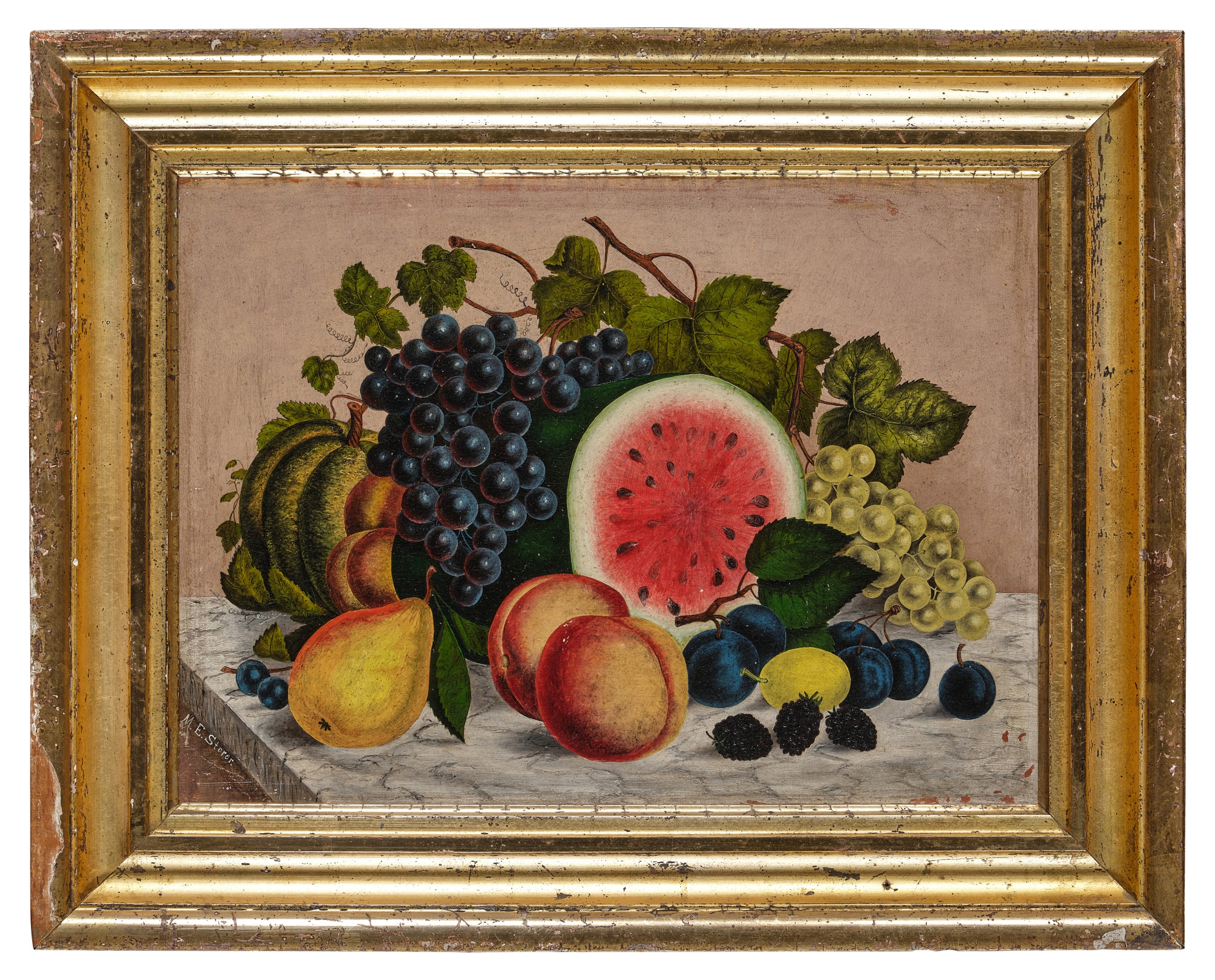 Still Life with Watermelon and Grapes | Important Americana: The ...