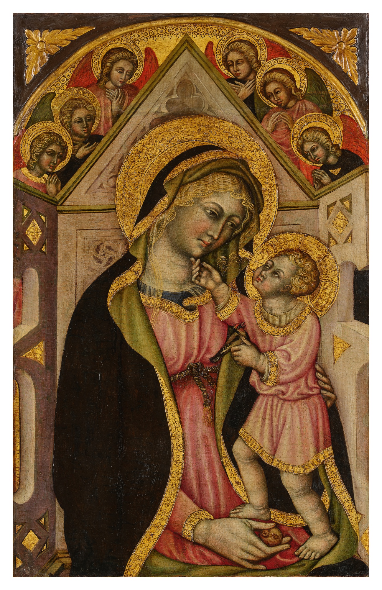Madonna and Child enthroned, surrounded by angels | Master Paintings ...