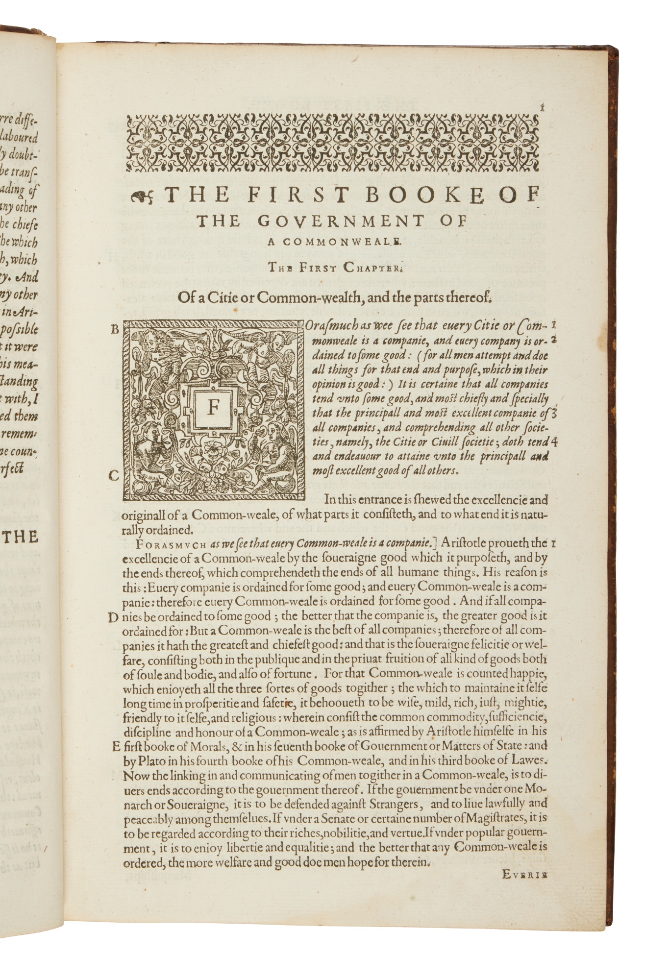 Aristotle | First edition in English of Aristotle’s Politics | Fine ...