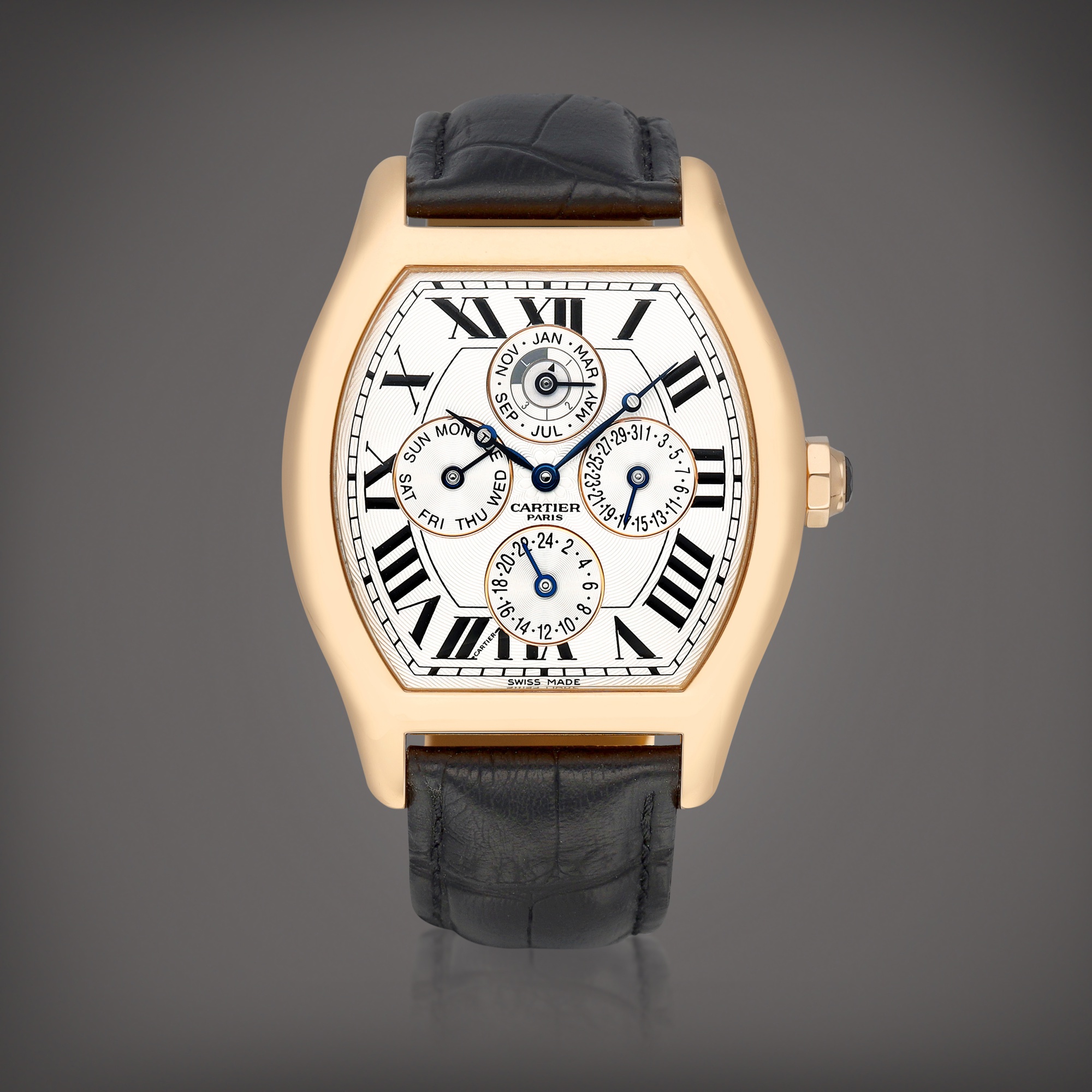 'CPCP' Tortue Perpetual Calendar, Reference 2666 | A pink gold ...