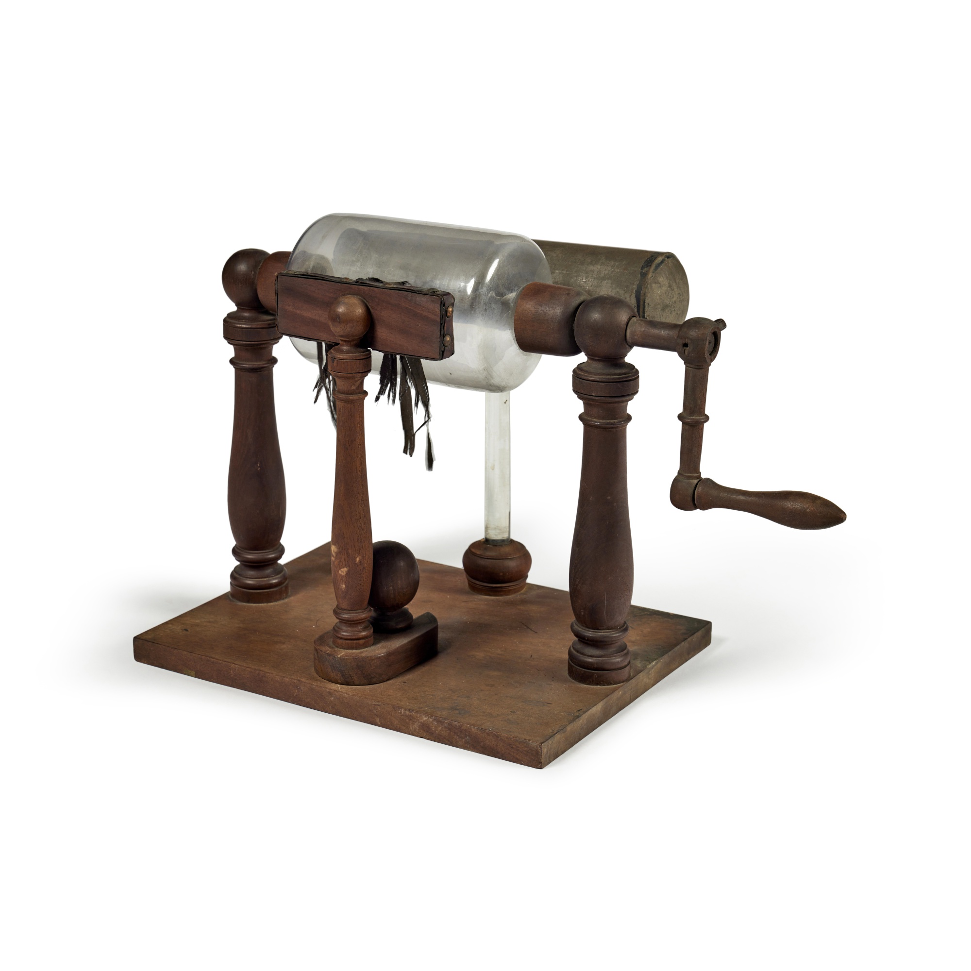 Rare Cylinder-Type Electrostatic Machine, attributed to Edward Nairne ...