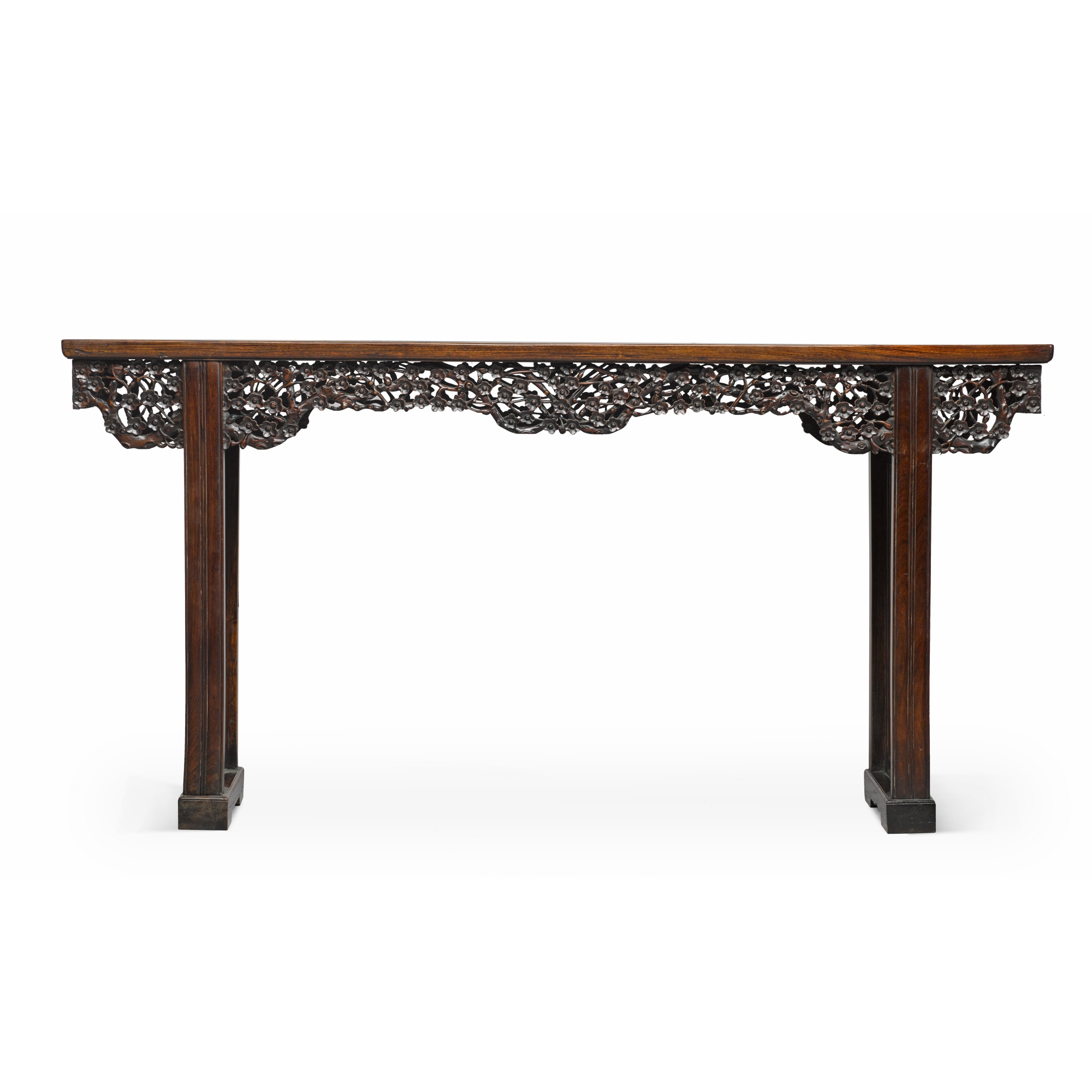 A carved and reticulated hongmu table, Qing dynasty, 19th century | 清十九 ...