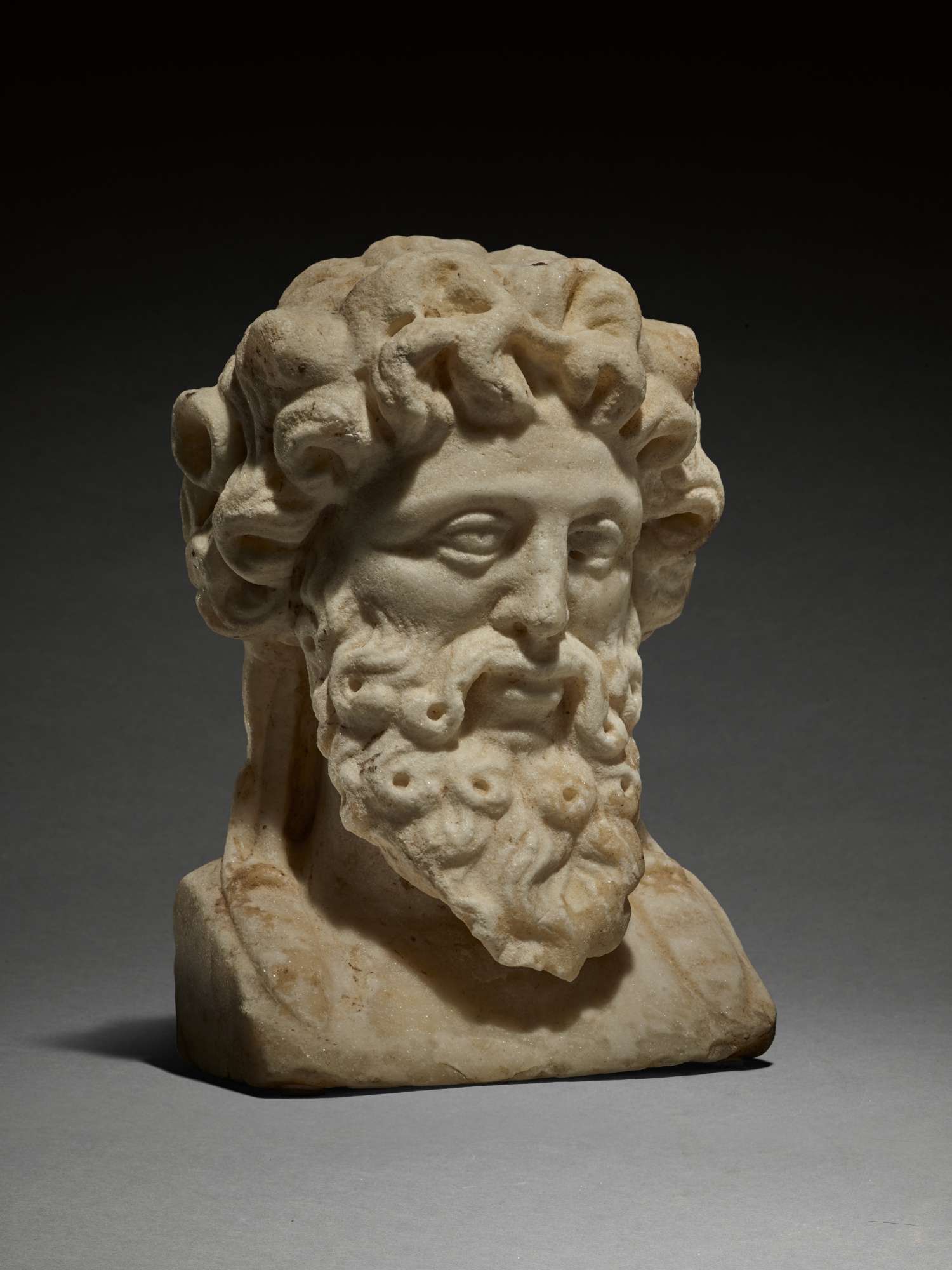 A Roman Marble Herm Head of Silenos, circa 1st Century A.D. | Ancient ...