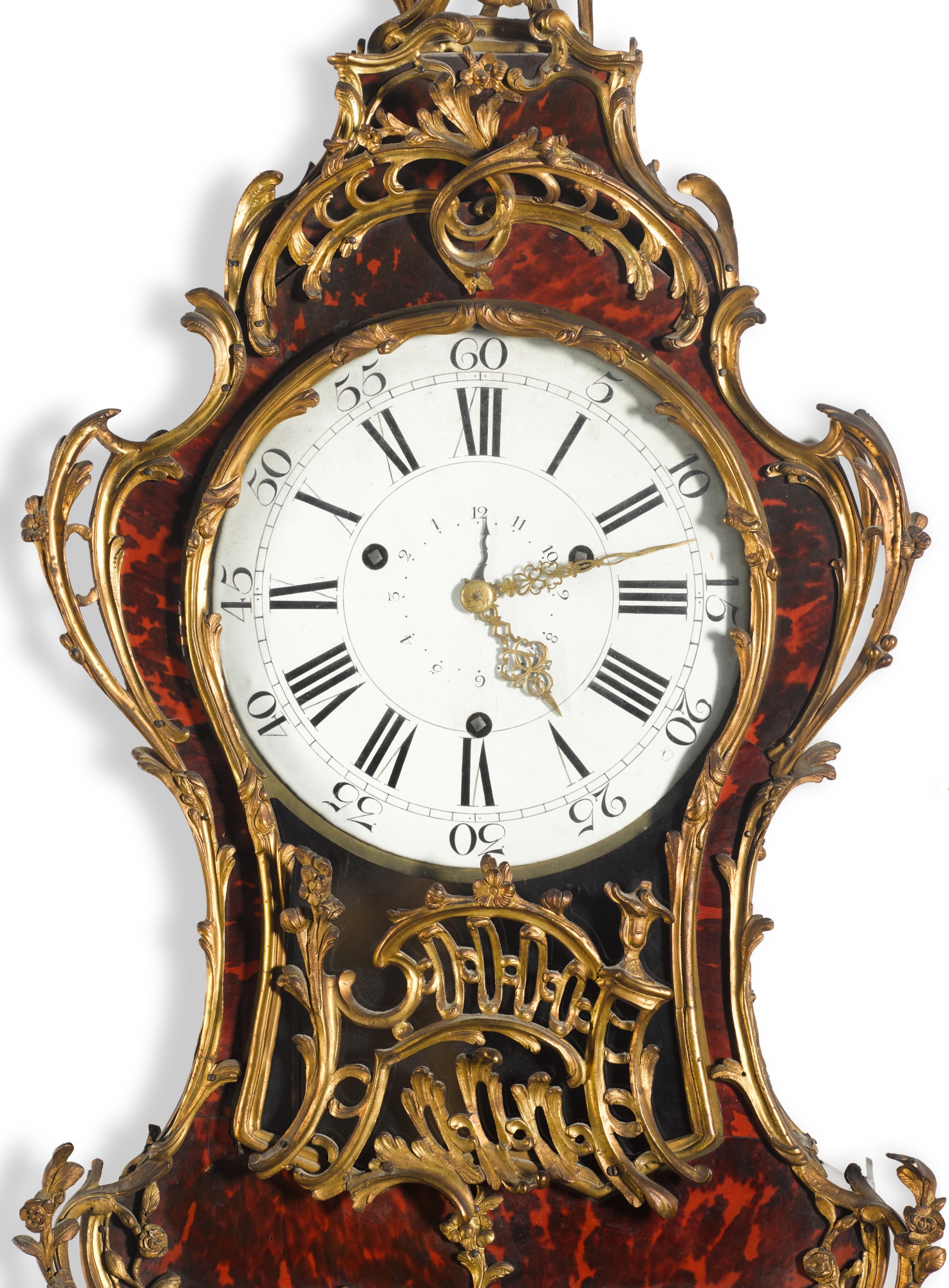 A Neuchateloise gilt-mounted turtleshell grande sonnerie striking ...