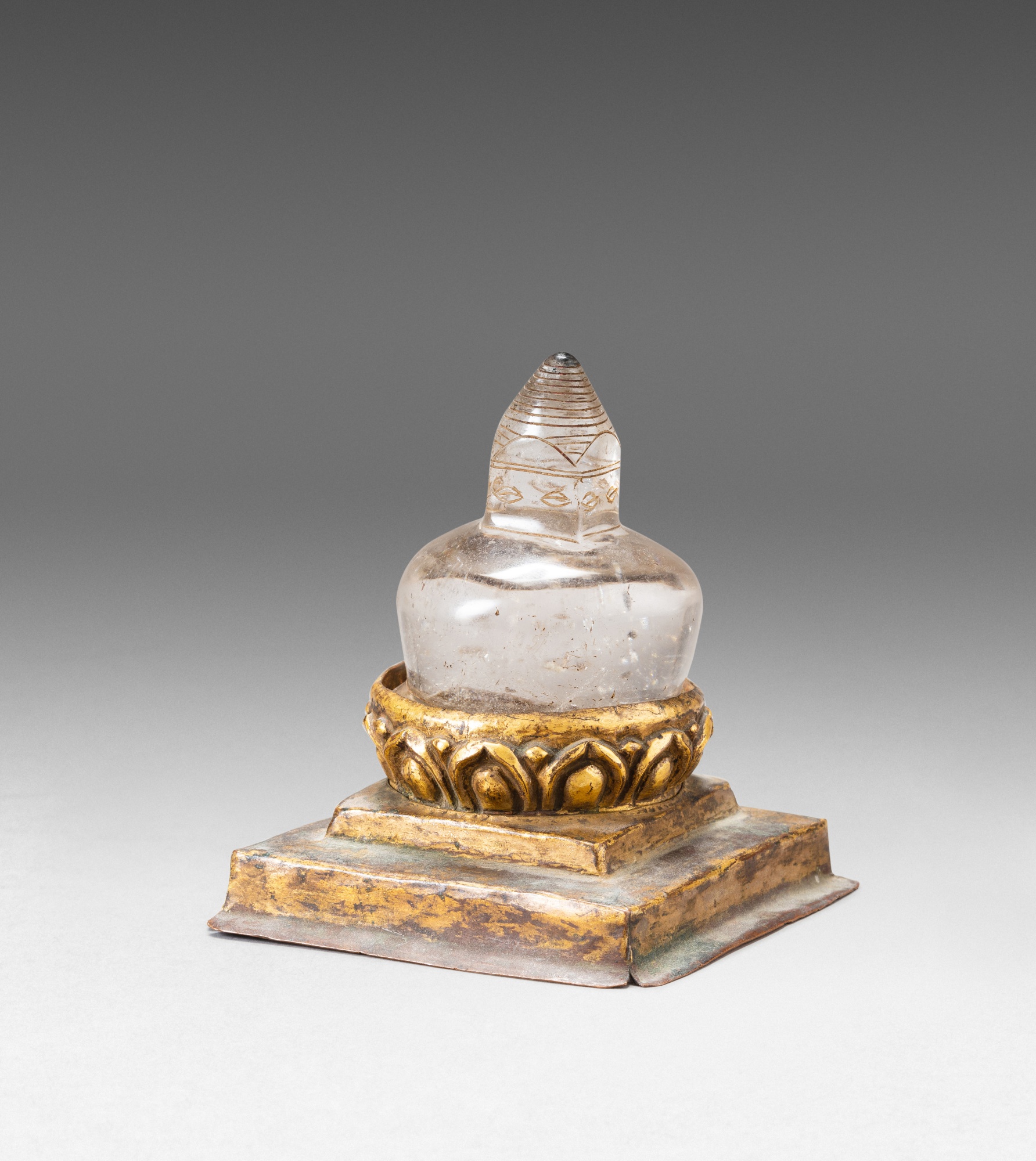 A rock crystal stupa Nepal, 19th century | 尼泊爾 十九世紀 水晶佛塔 | Asian Arts ...