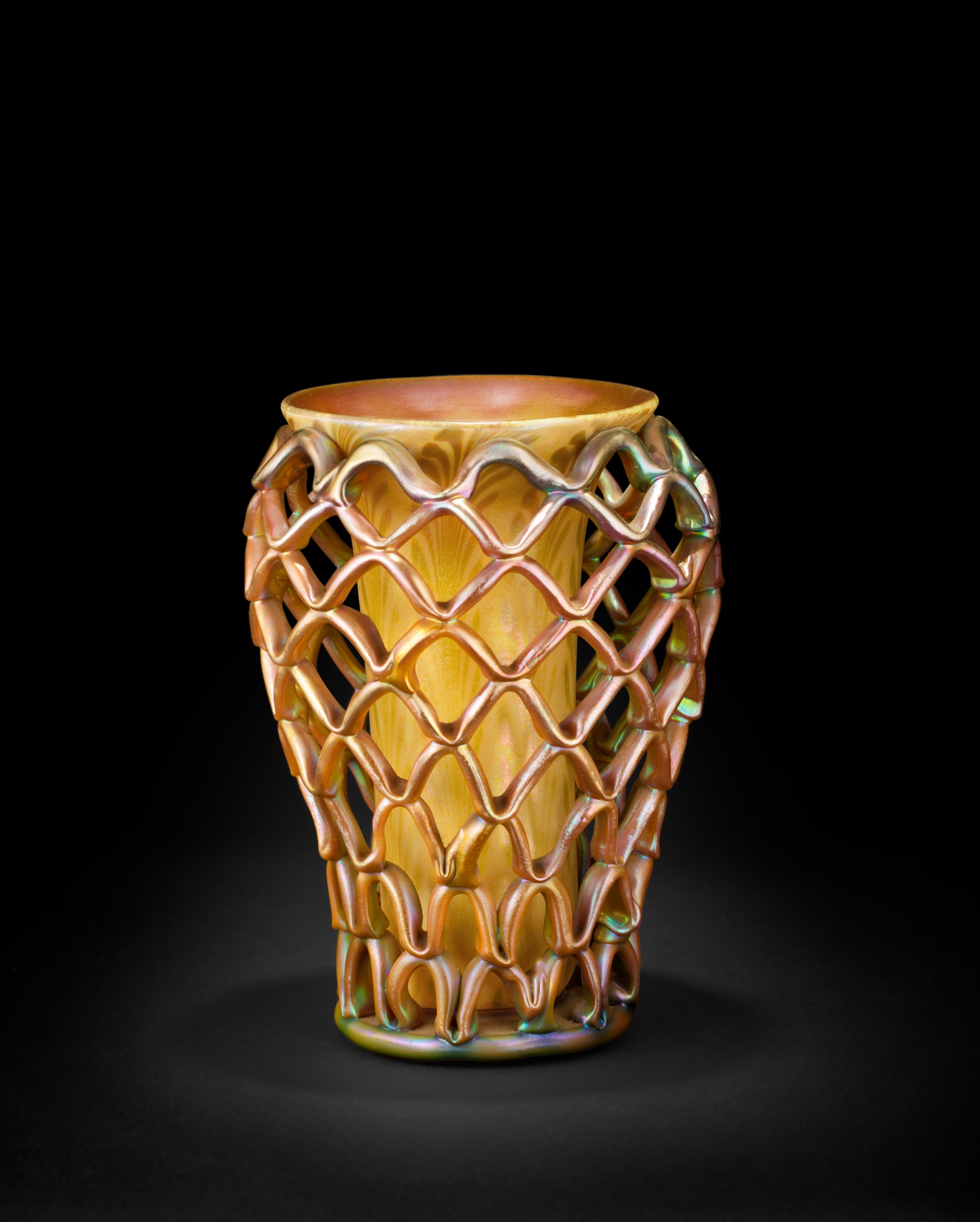 A Rare "Diatreta" Vase | The Doros Collection: The Art Glass of Louis ...