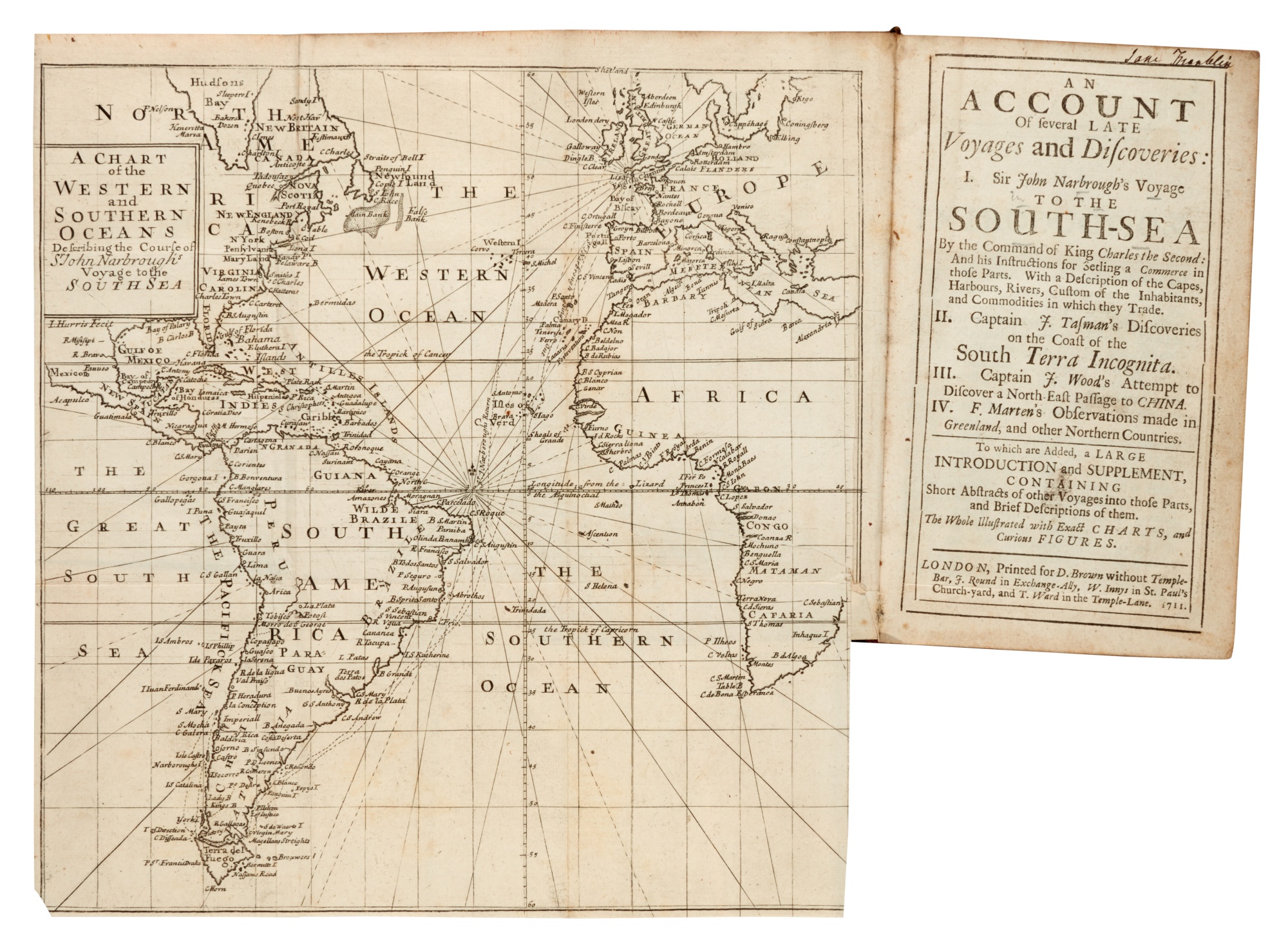 [J. Narbrough] | An Account of Several Late Voyages and Discoveries ...